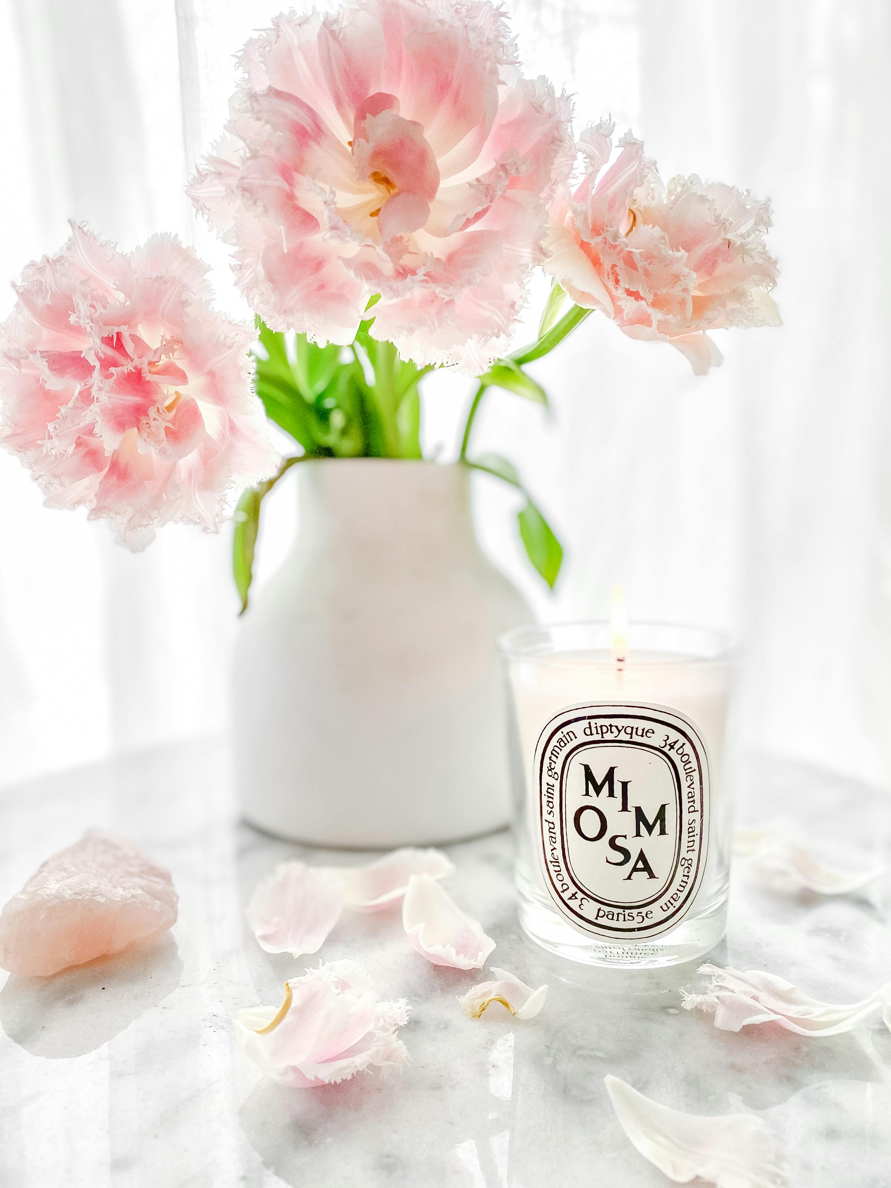 Pink Flowers in a Glass Vase · Free Stock Photo