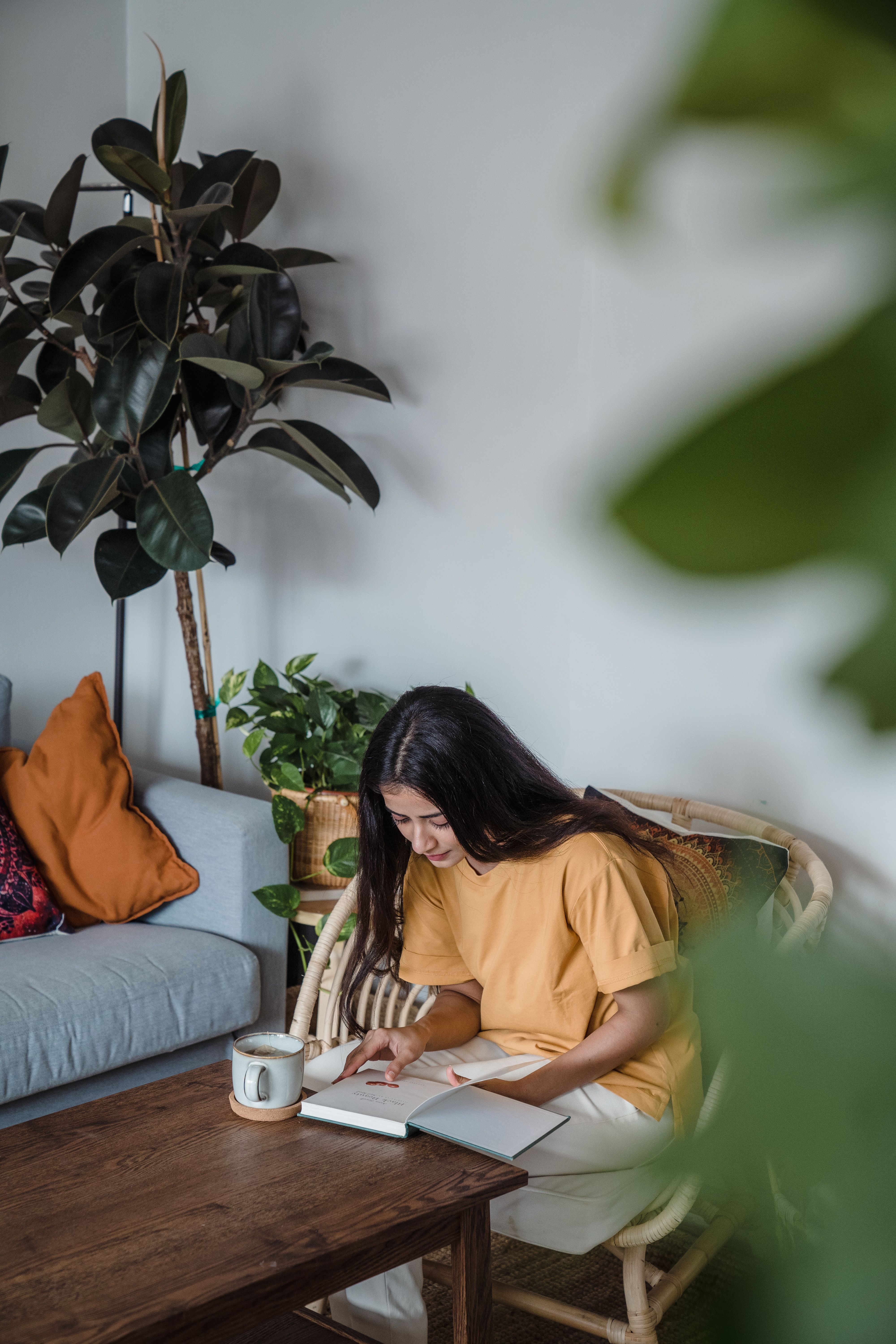 Woman Relaxing with Book · Free Stock Photo