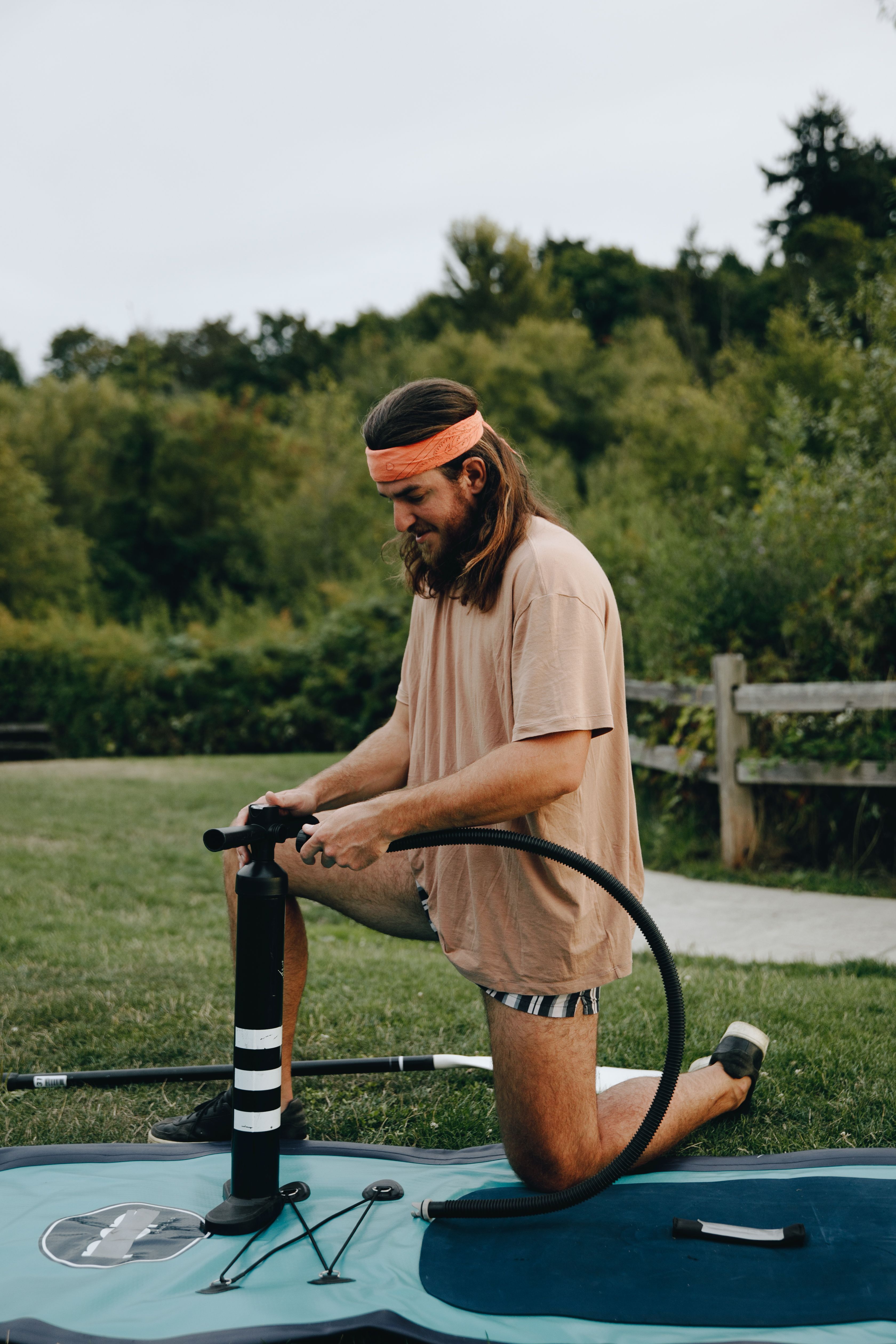 A Man with a Pump · Free Stock Photo