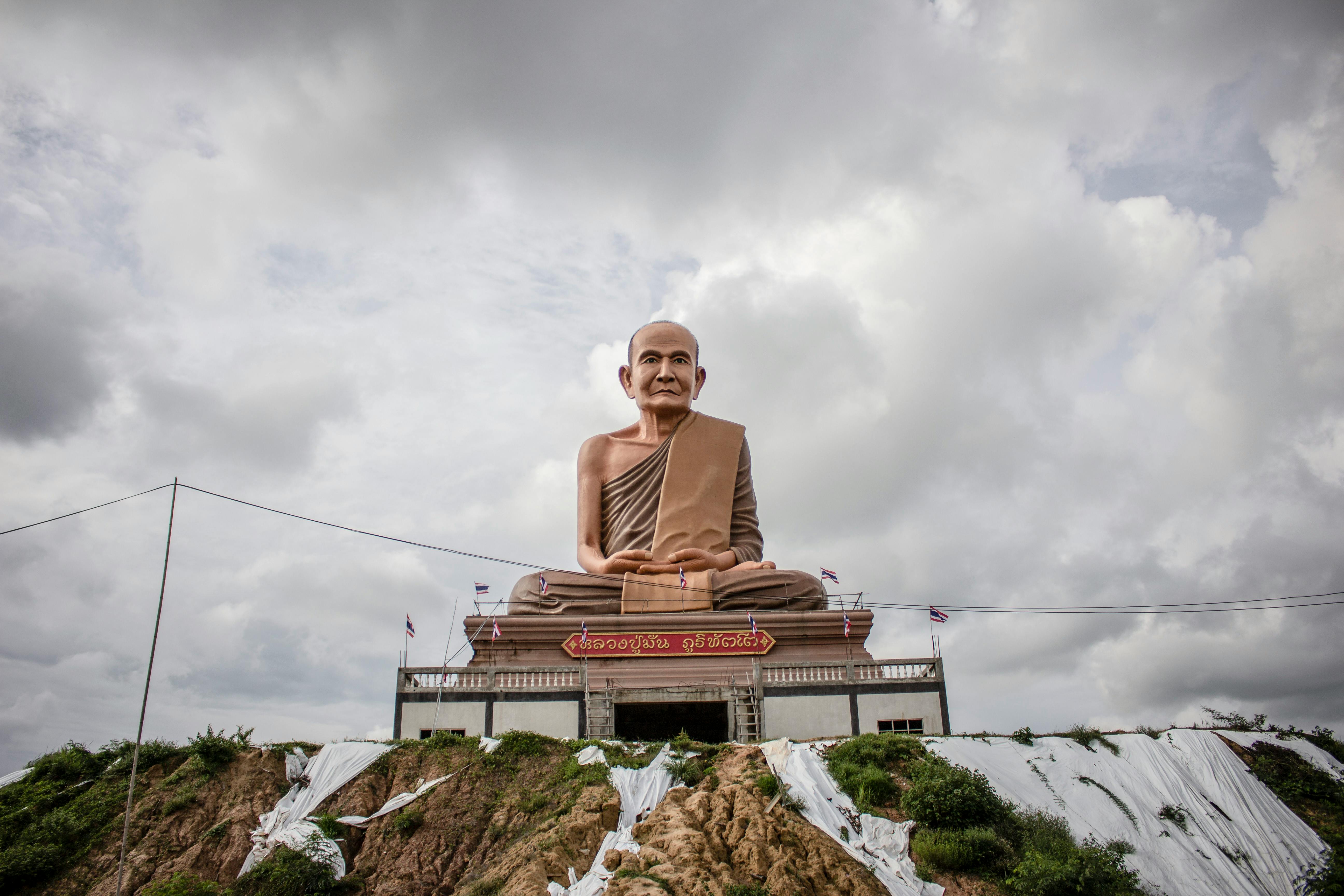 Brown Concrete Buddha Building · Free Stock Photo