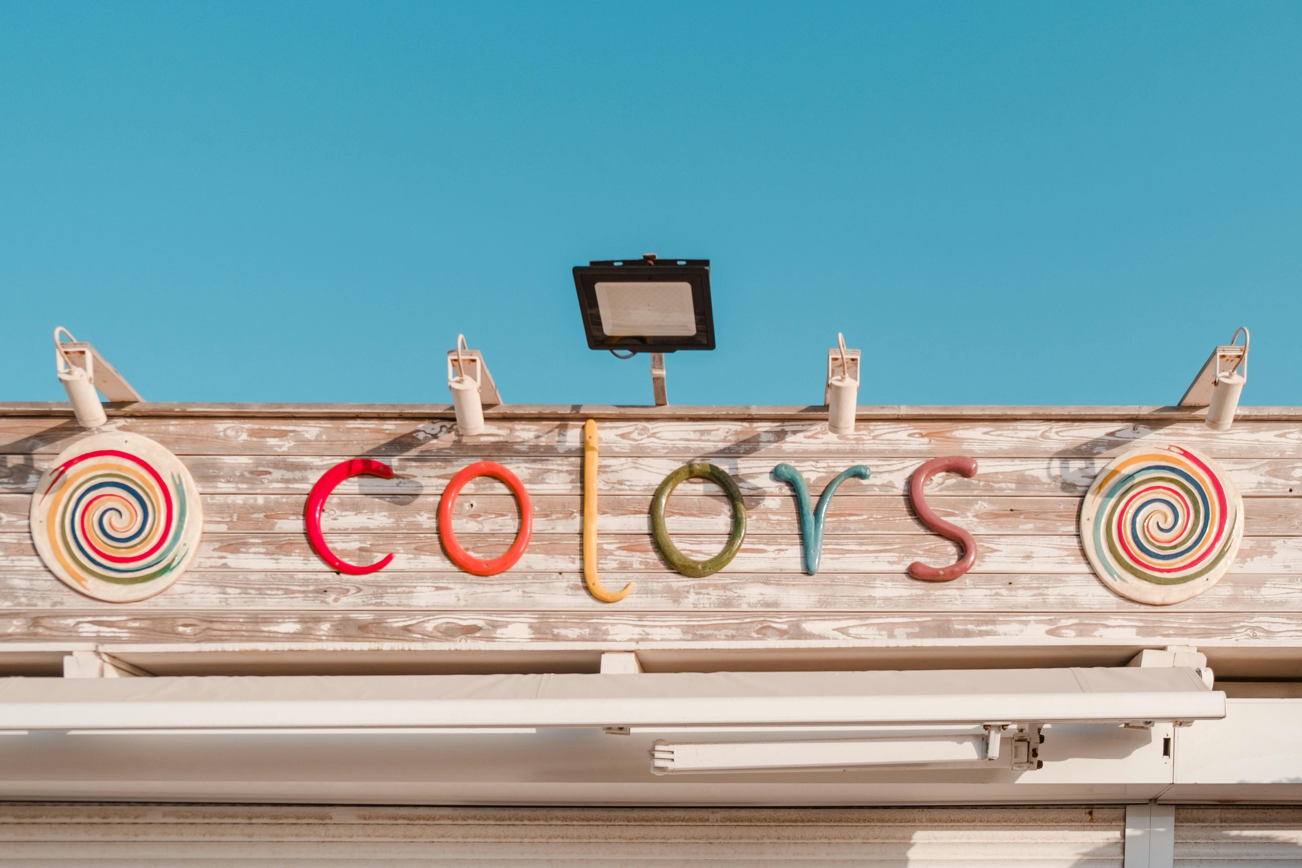 A Colorful Text Signage · Free Stock Photo