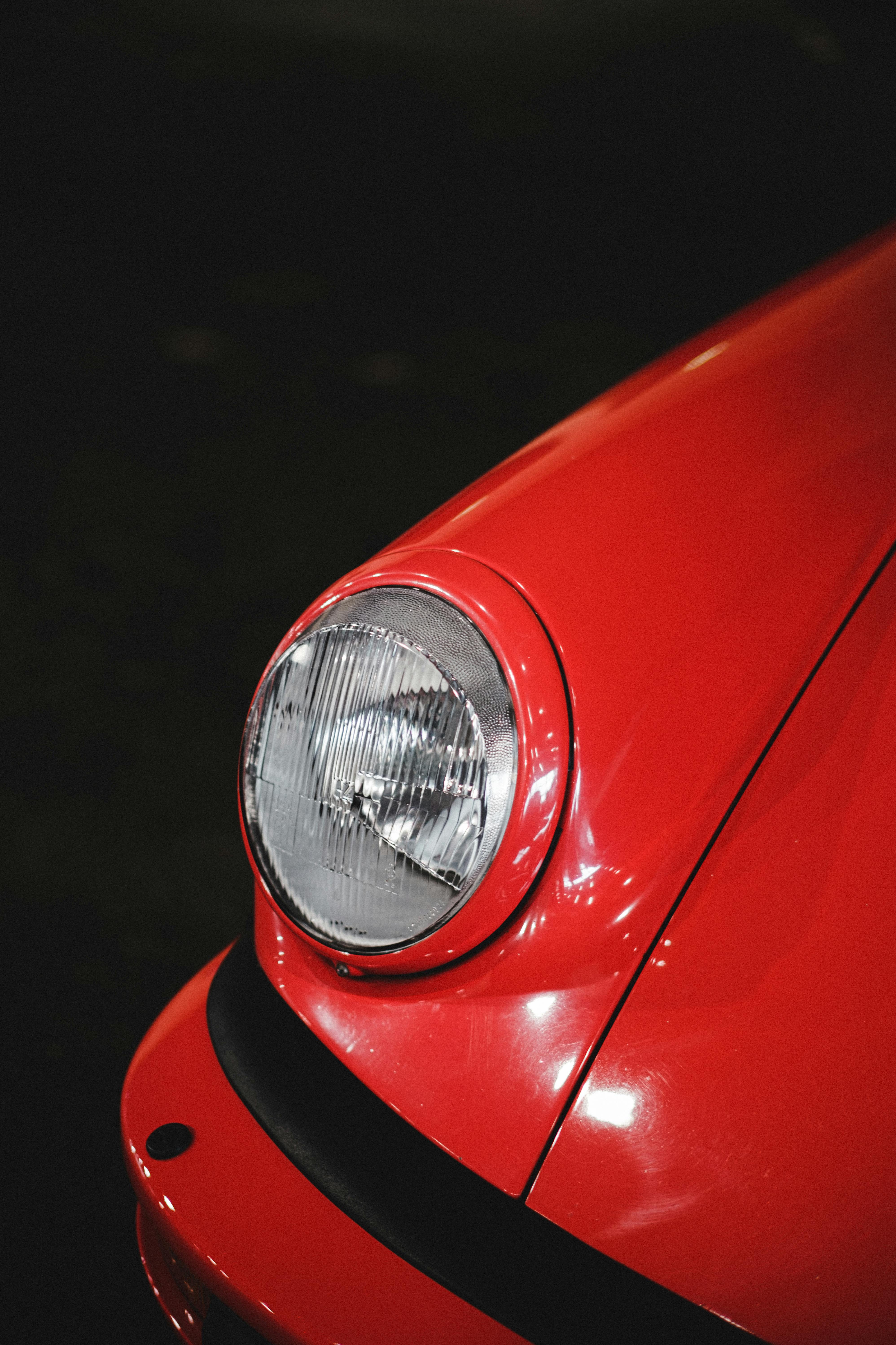 Close-up of Vintage Red Car Light · Free Stock Photo