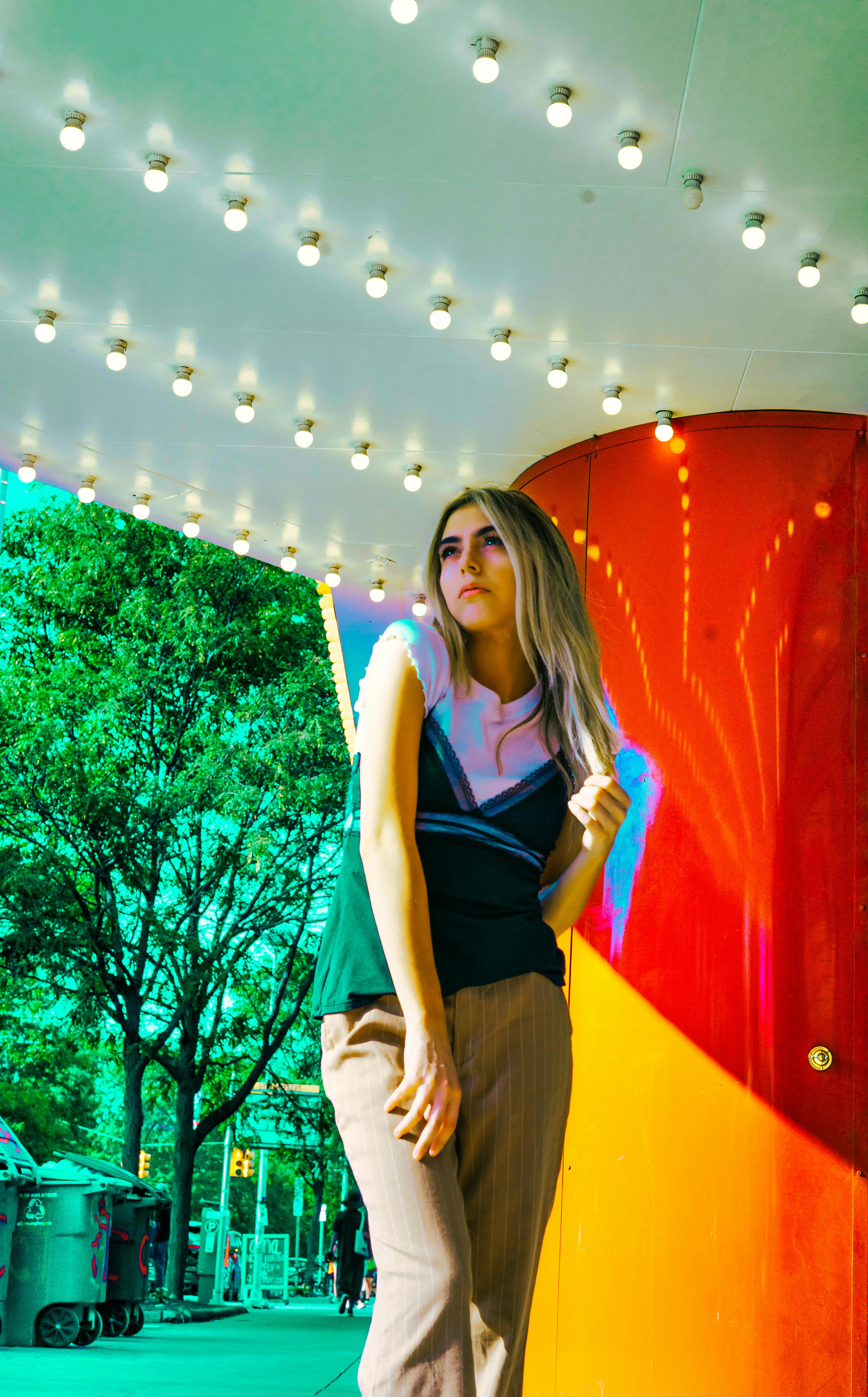 Low Angle Shot of a Woman Standing · Free Stock Photo