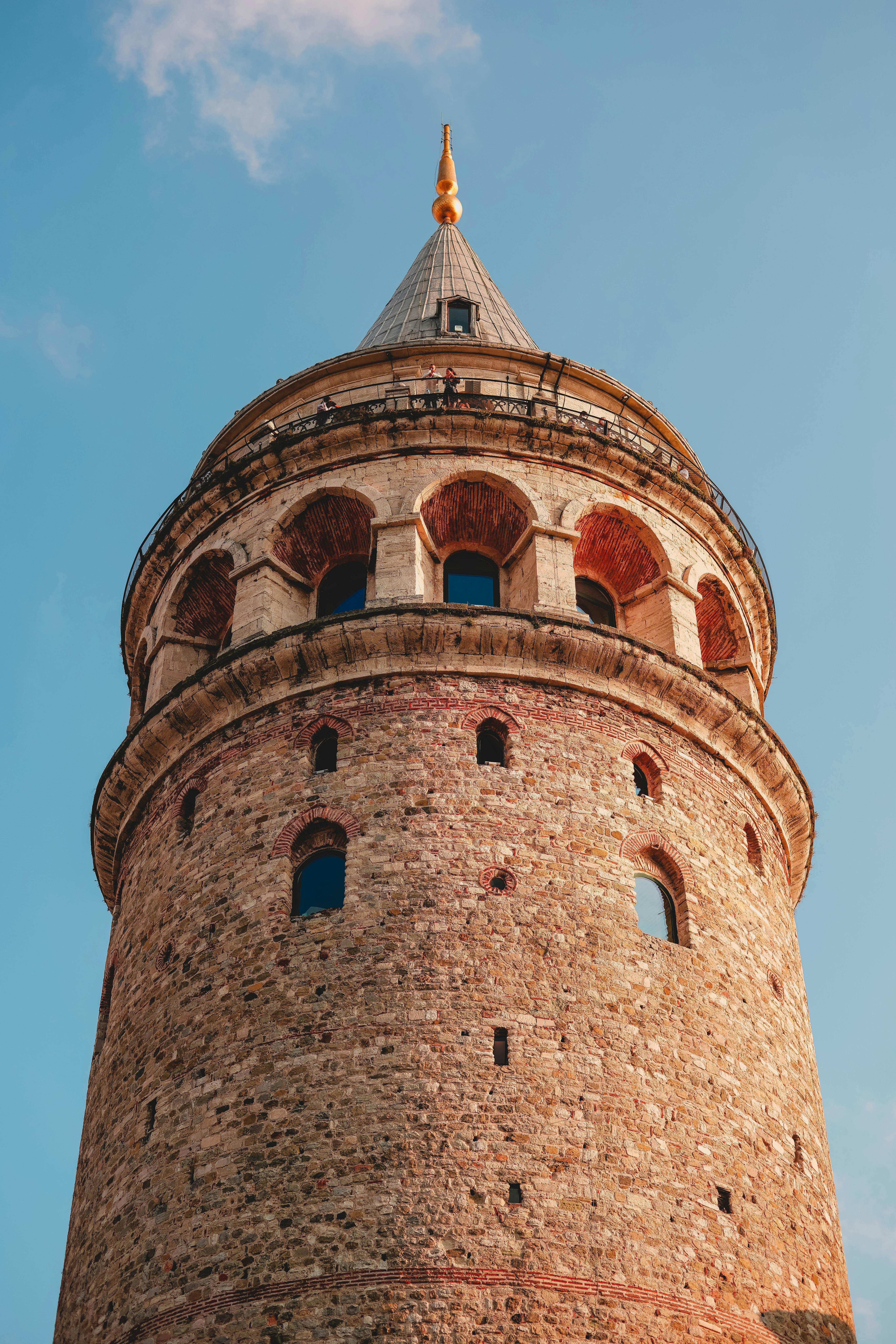 Photo of the Galata Tower Under a Blue Sky · Free Stock Photo