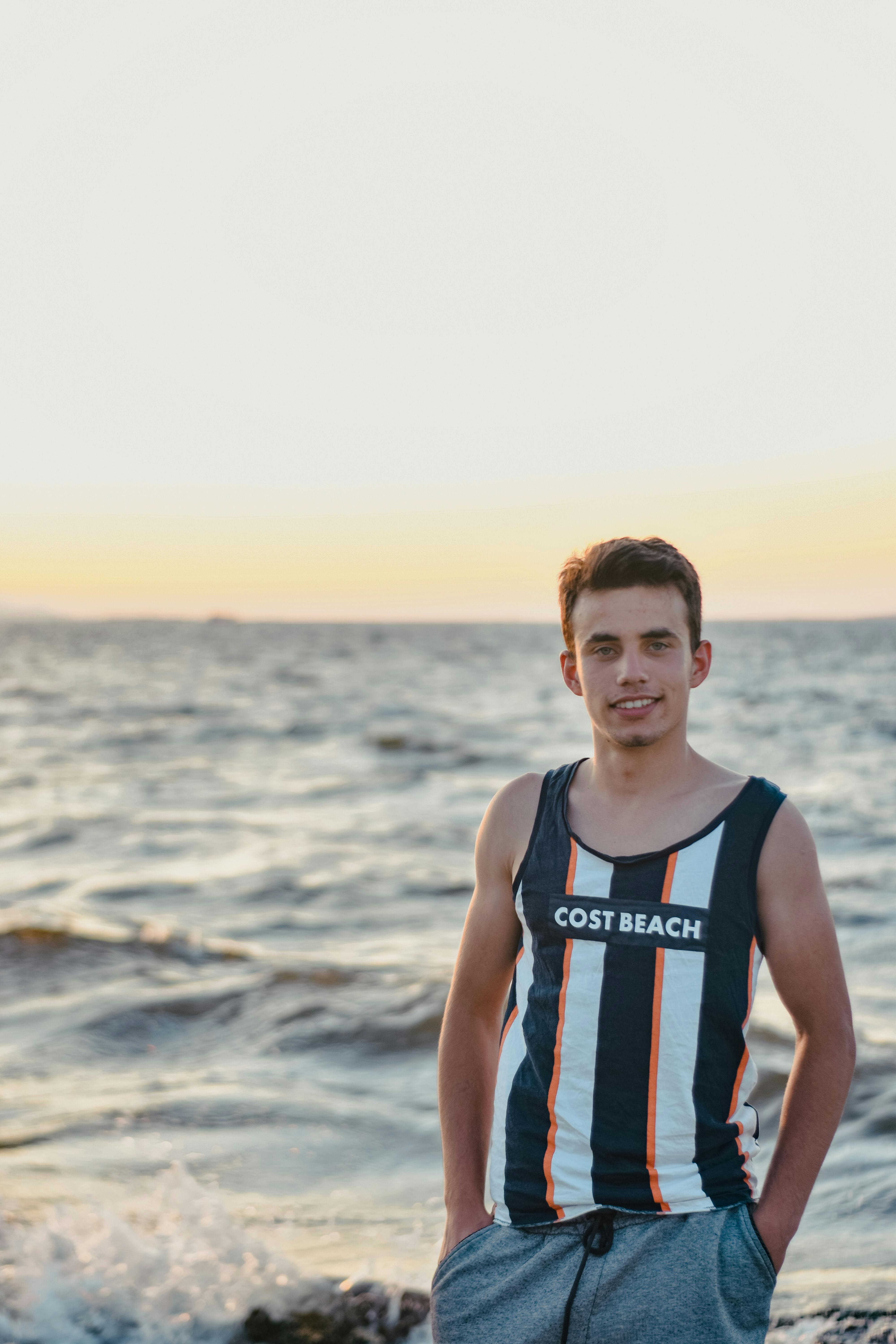 Man Posing at the Beach · Free Stock Photo