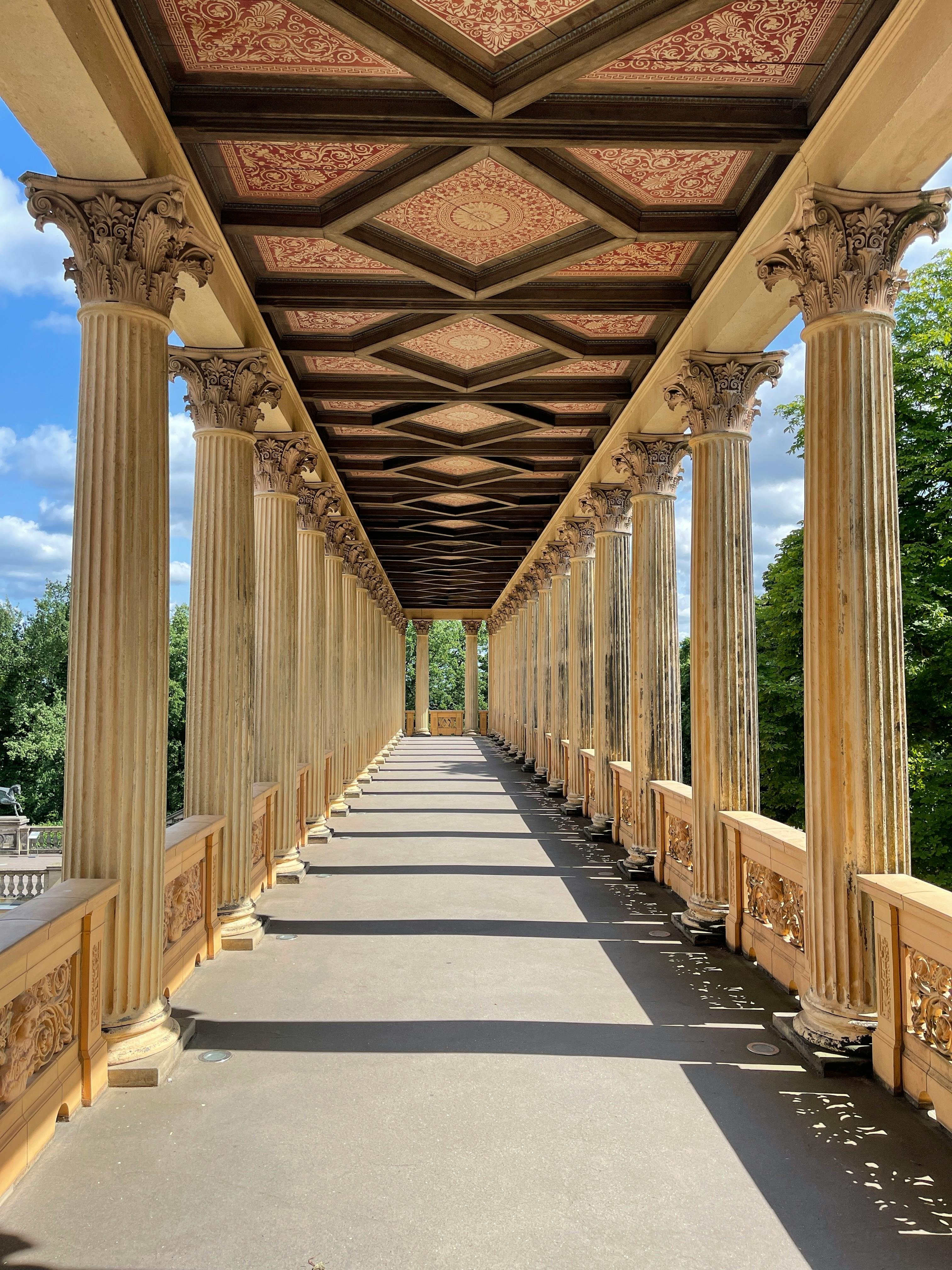 Colonnade of a Walkway in Belvedere on the Pfingstberg · Free Stock Photo