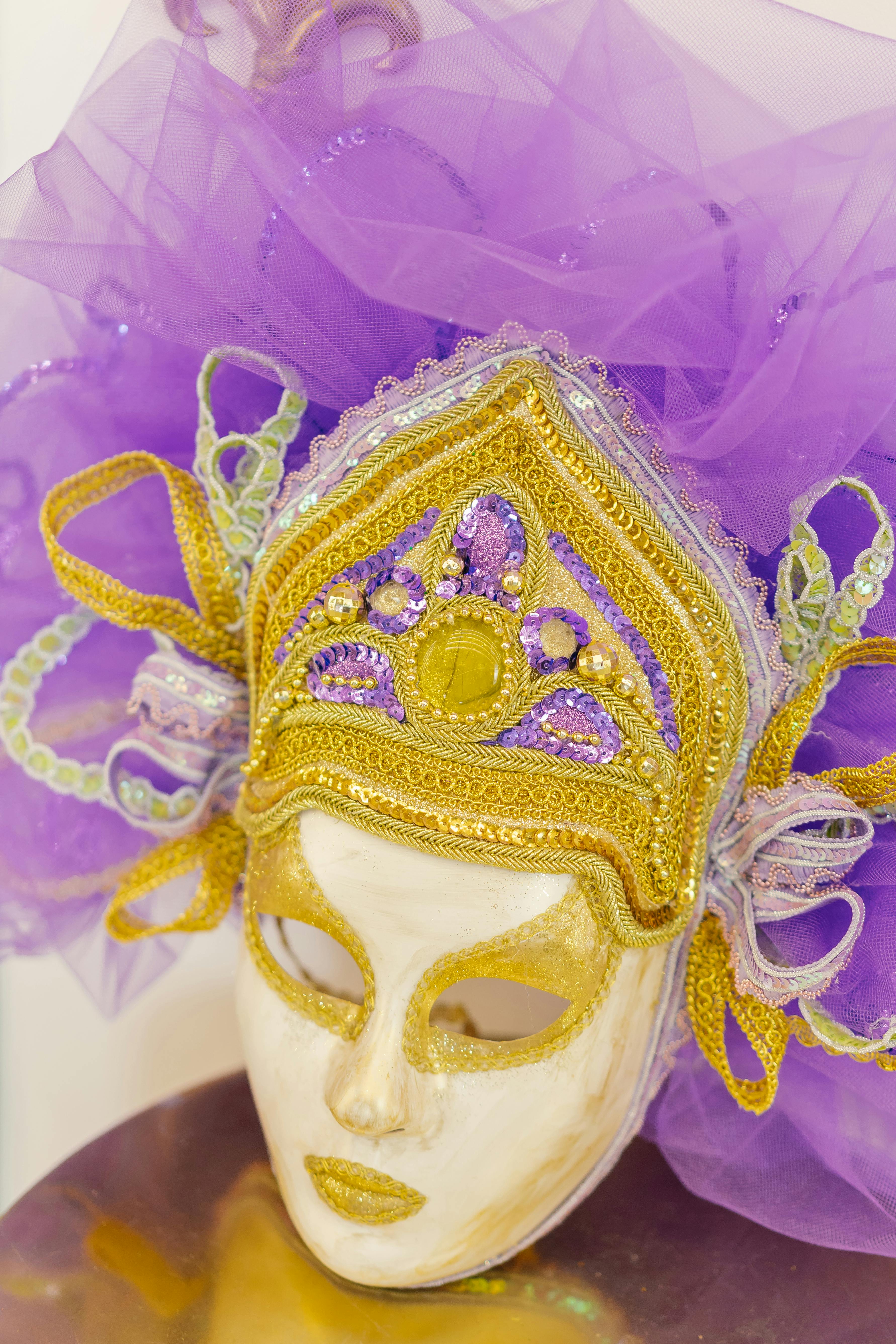 Close-up Photo of a Masquerade Mask · Free Stock Photo