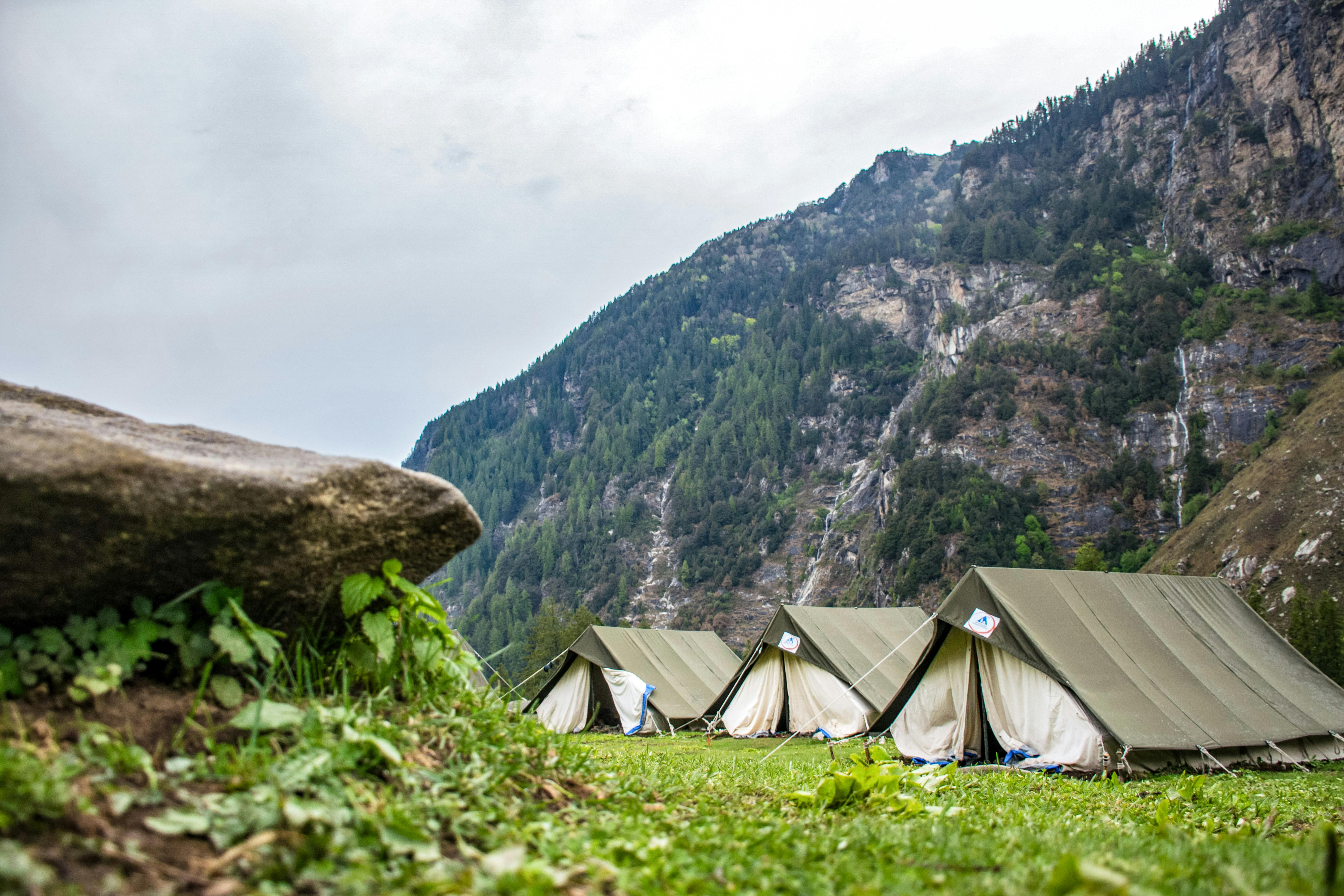 White and Brown Tent Camps · Free Stock Photo