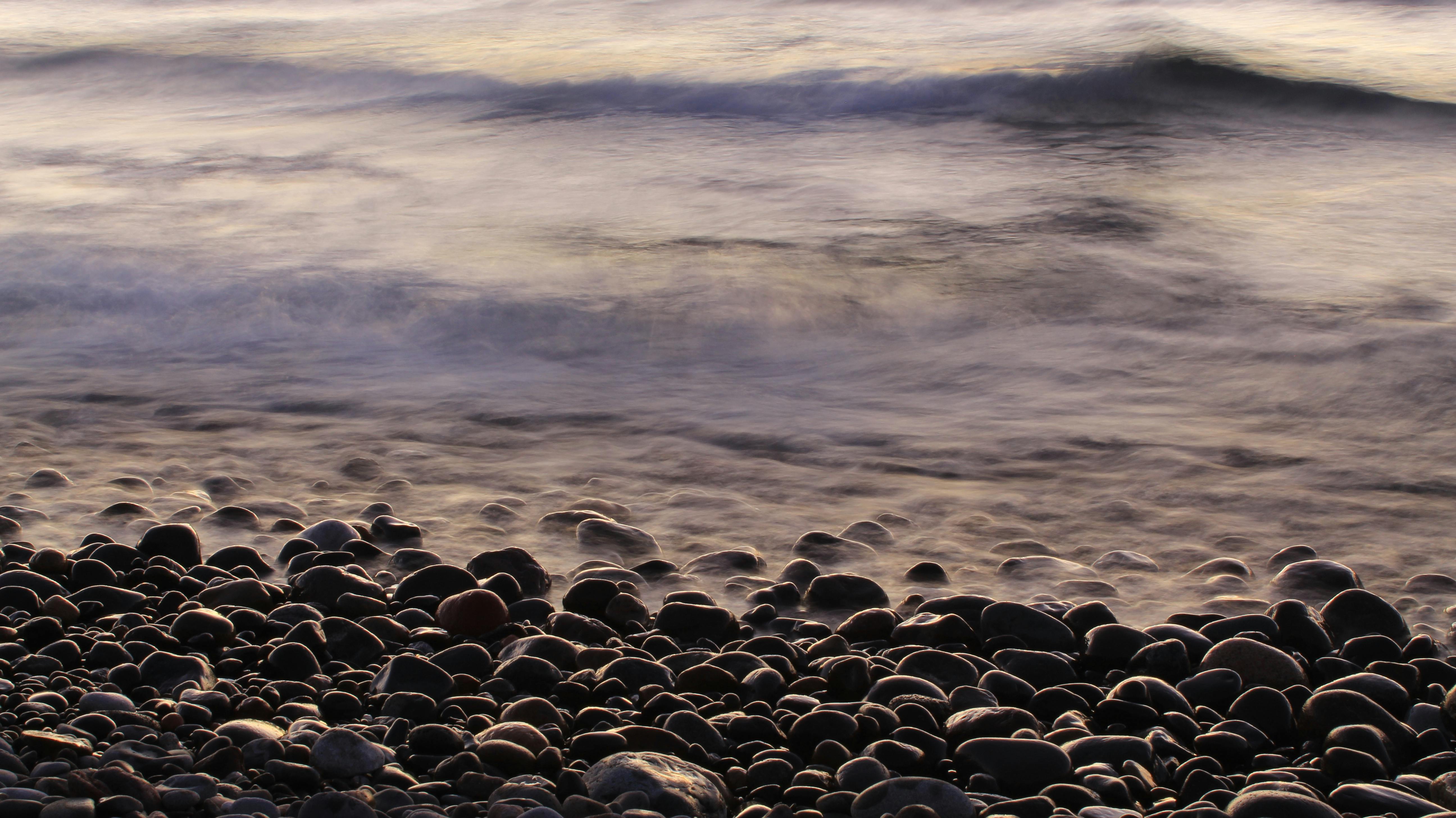 Cobblestones on the Beach Shore · Free Stock Photo
