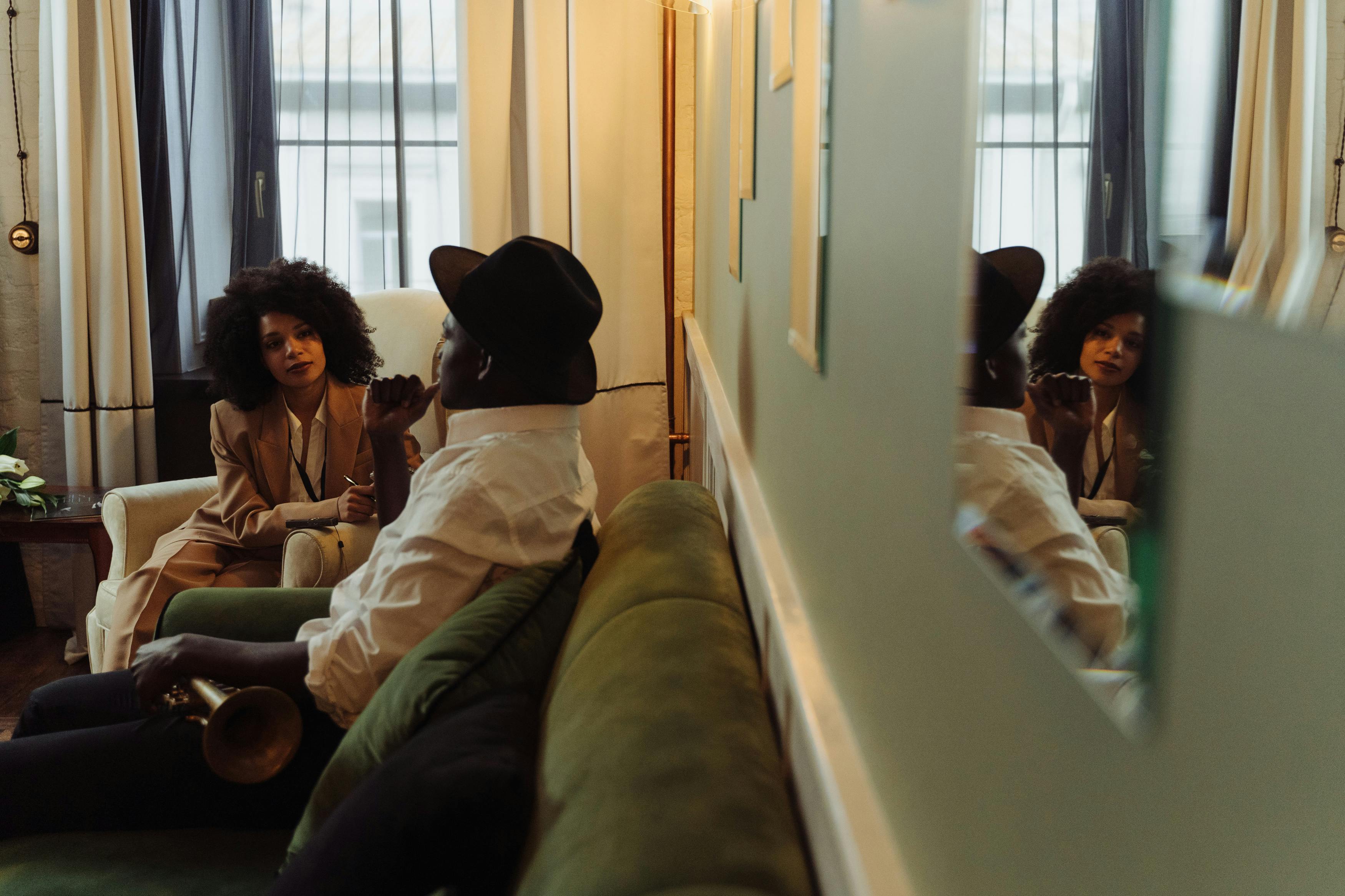 Black People In Sit Down Interview Photos, Download The BEST Free Black ...