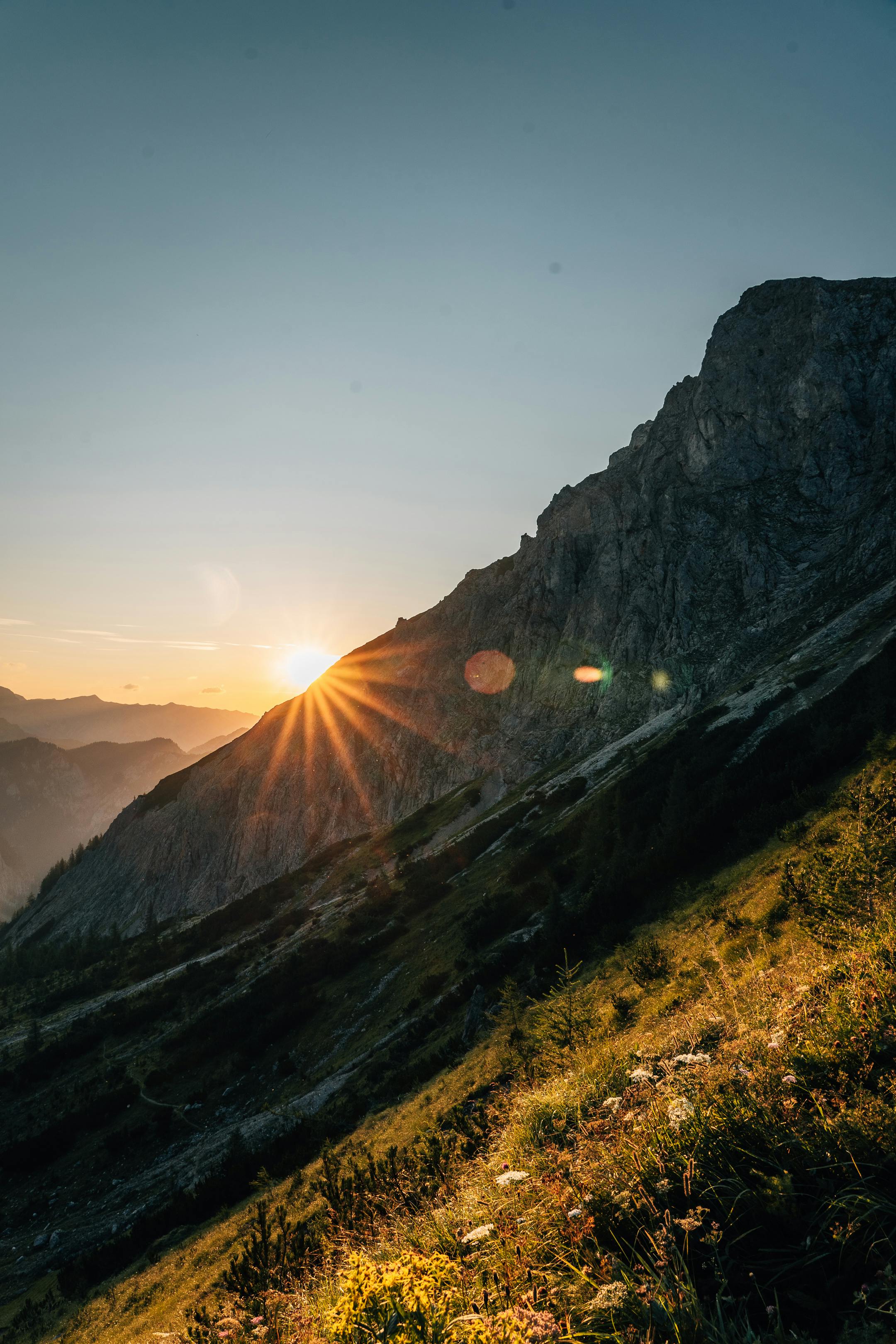 Mountain during Sunrise · Free Stock Photo