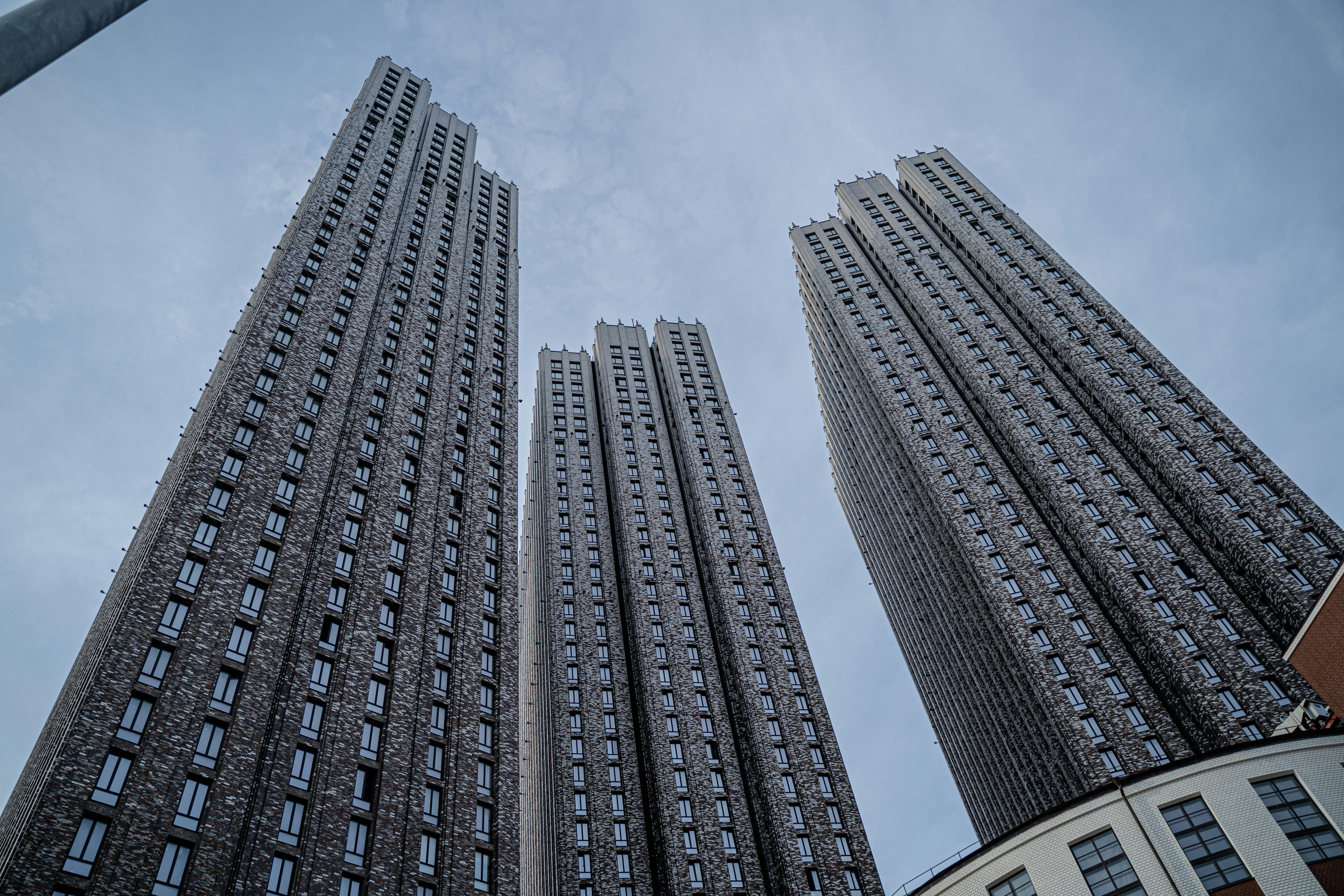 Low Angle Shot of High Rise Buildings · Free Stock Photo
