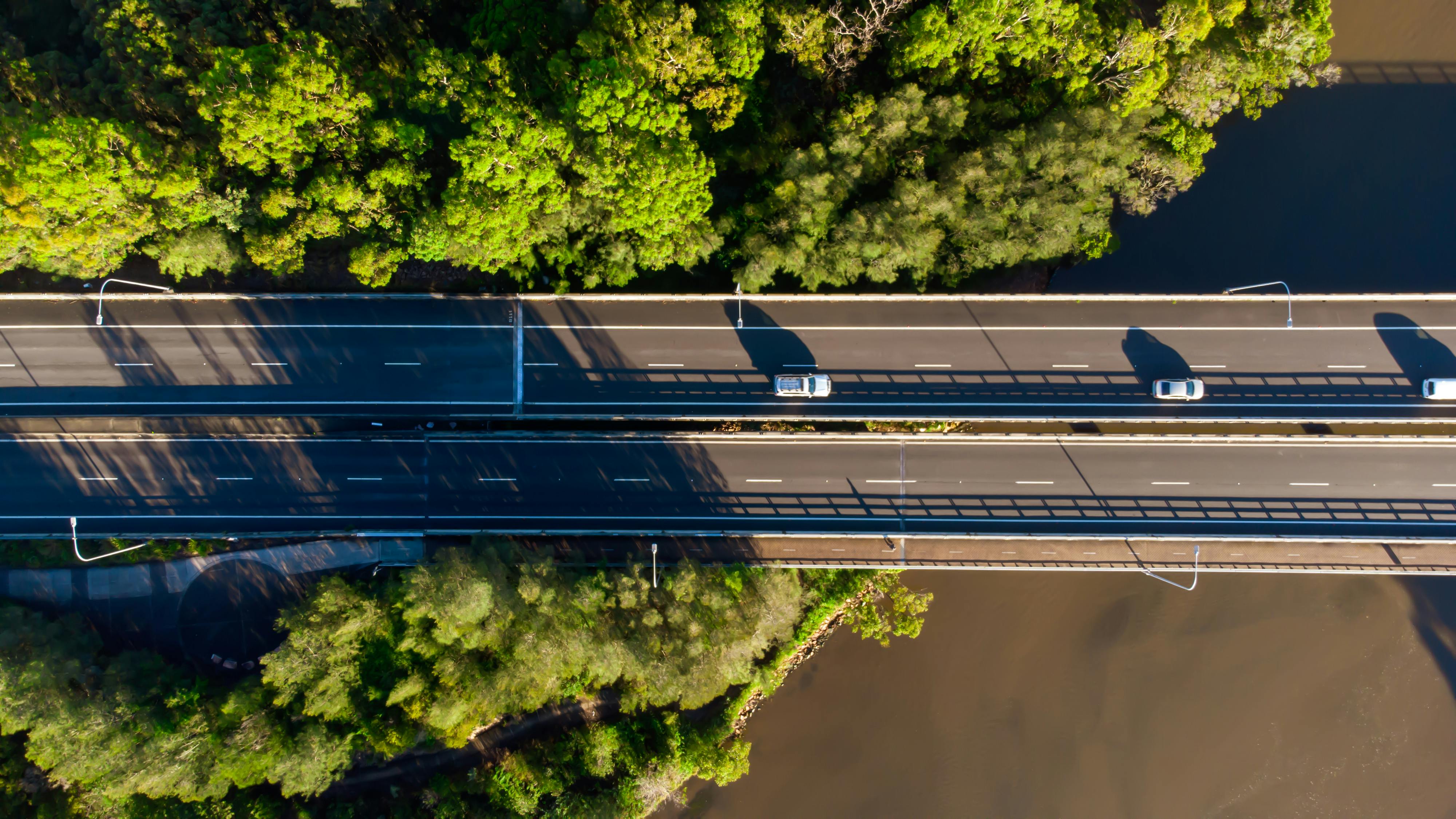 Top View Photo of Roadway · Free Stock Photo