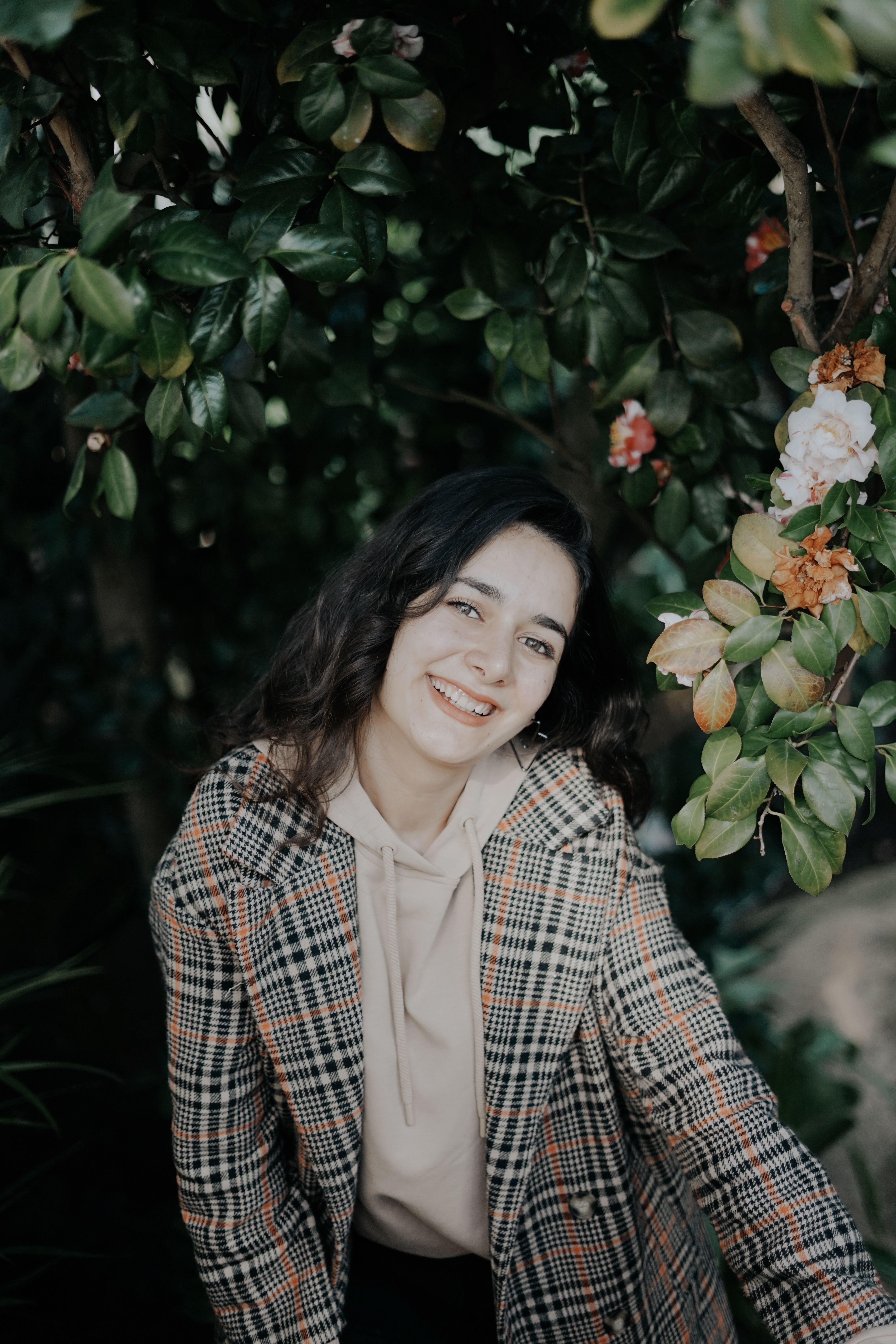 A Happy Woman in a Fall Outfit · Free Stock Photo