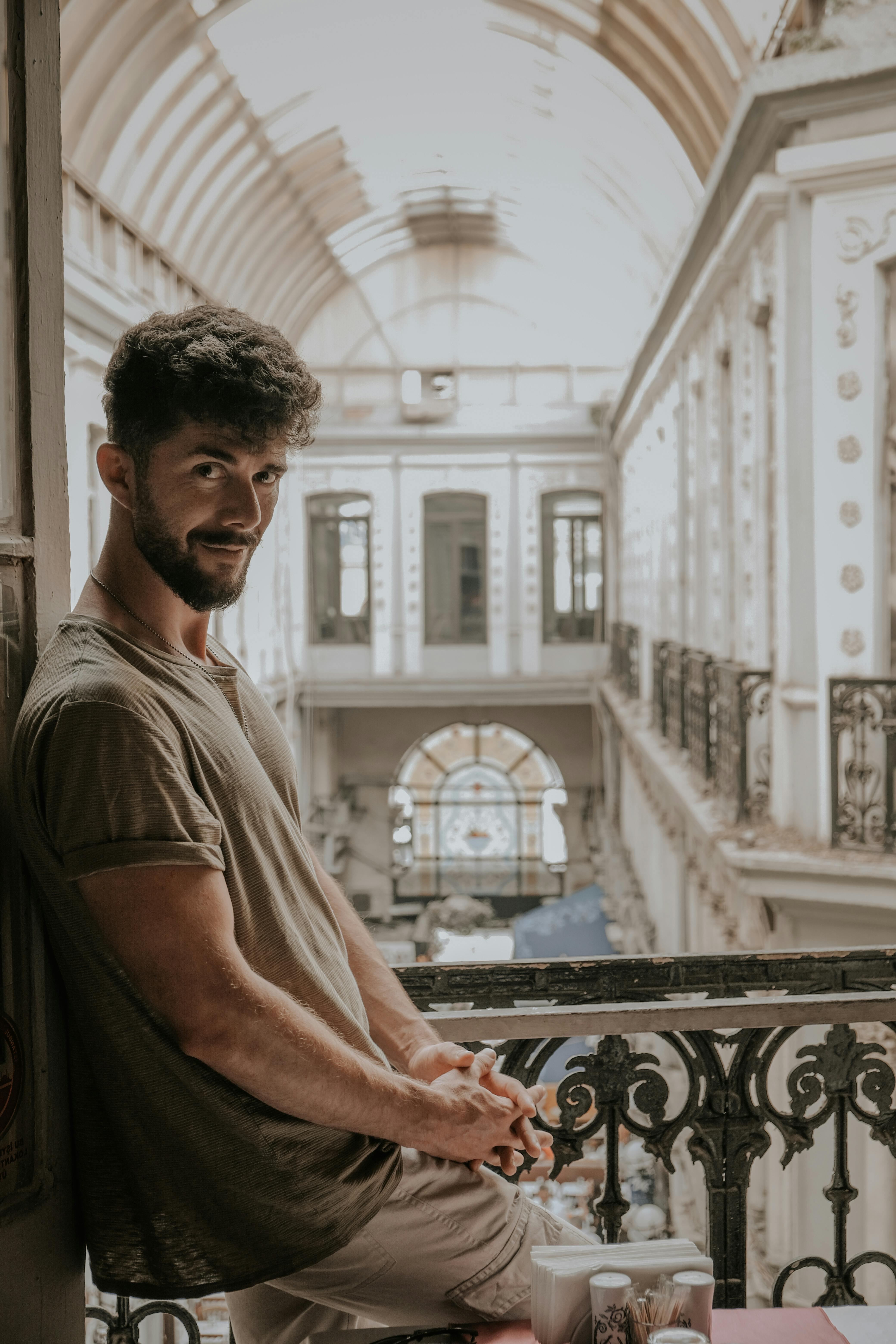 Architecture with Glass Arch Ceiling · Free Stock Photo