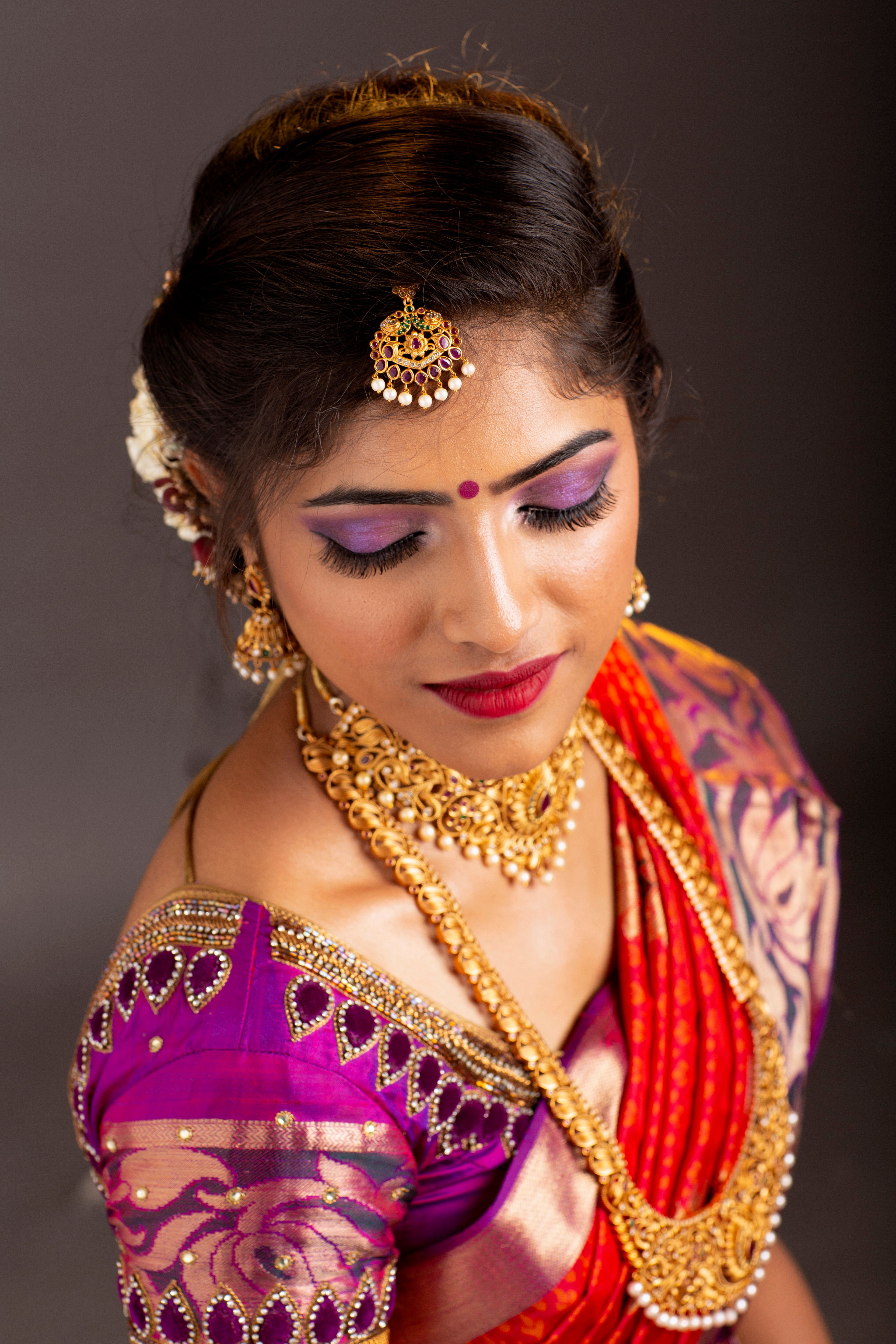 Beautiful Model Posing in Indian Traditional Embroidered Dress · Free ...