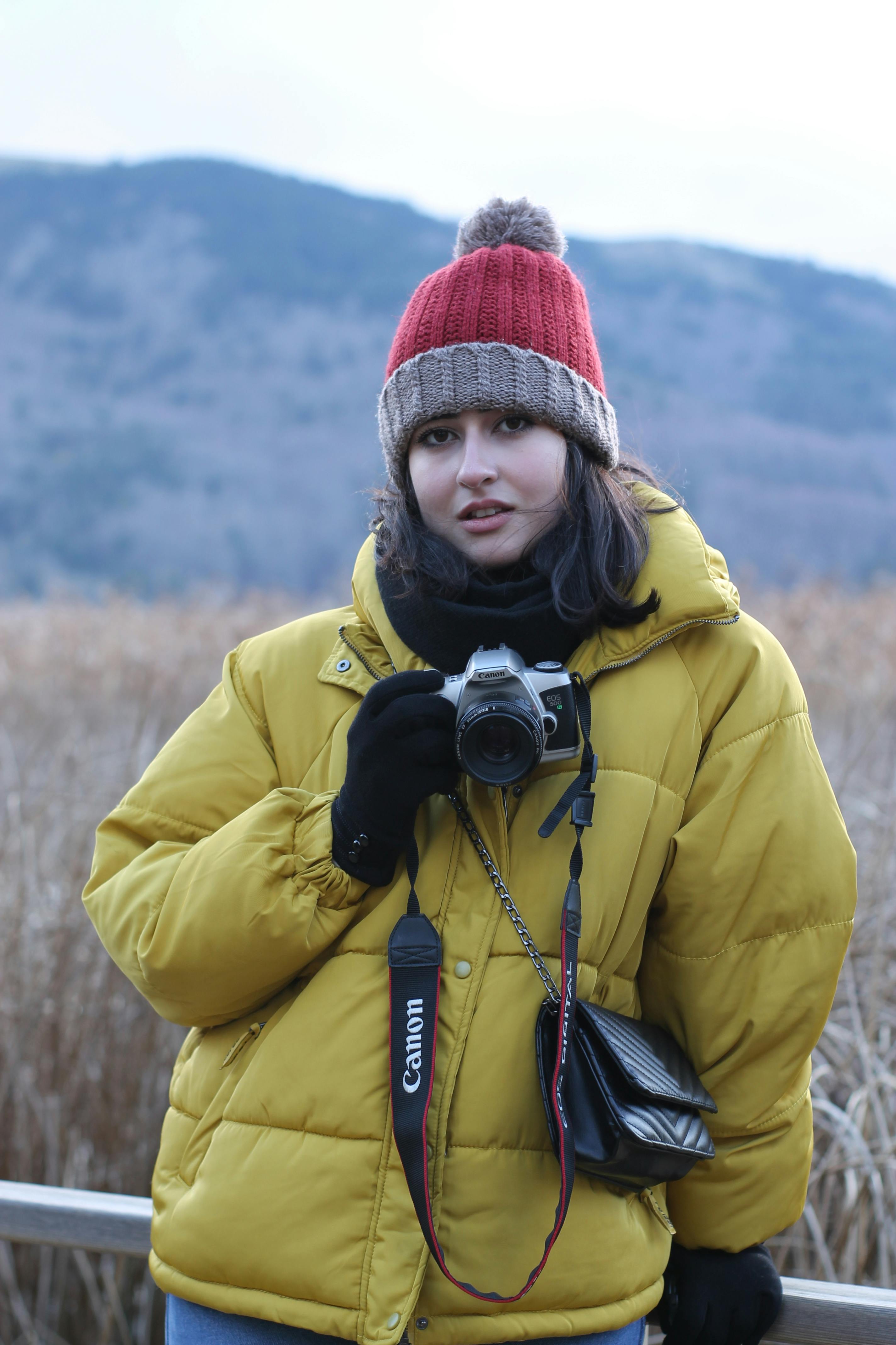 Photo of Woman wearing Pink Bubble Jacket · Free Stock Photo