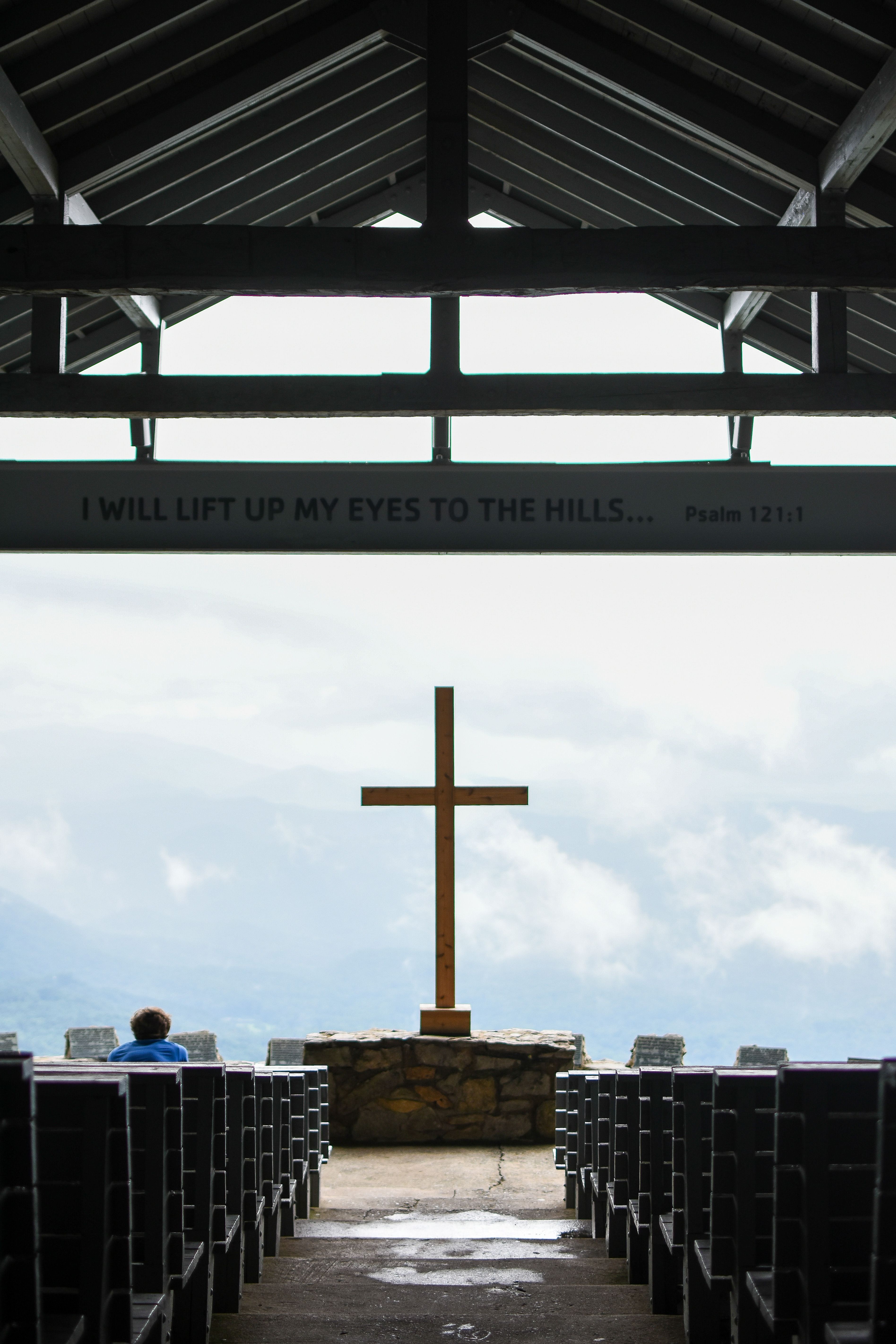 Cross in Old Stone Church Outdoors · Free Stock Photo