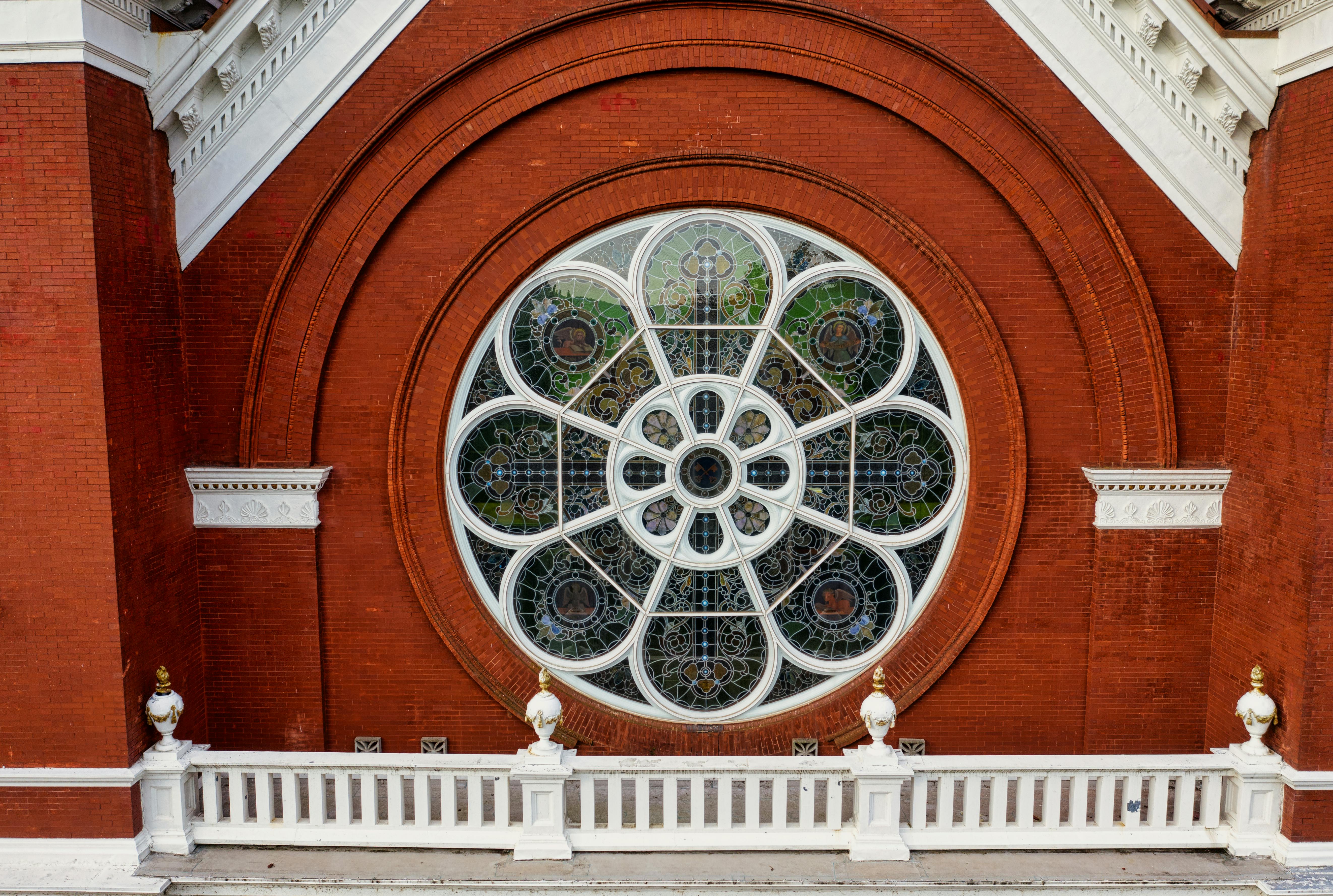 Ornamented Window in Church · Free Stock Photo