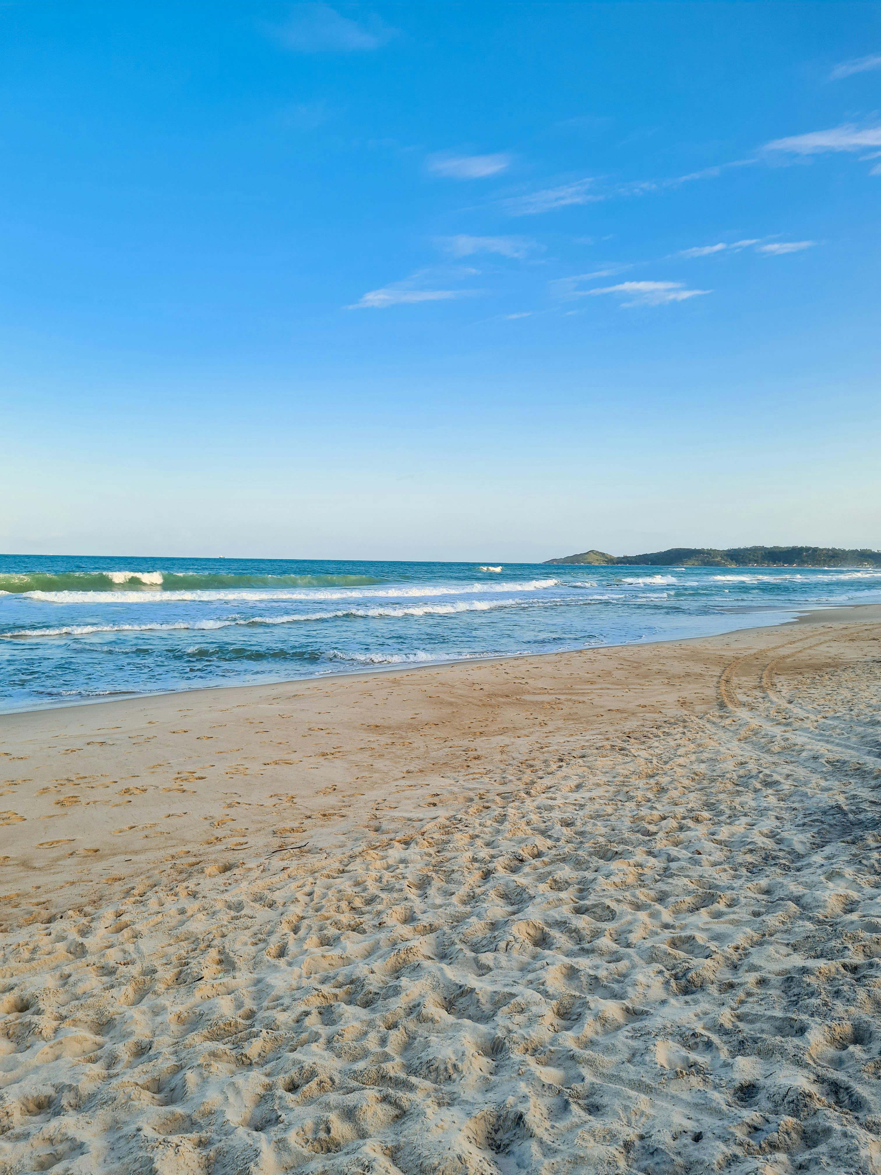 Photo of a Seashore with Brown Sand · Free Stock Photo