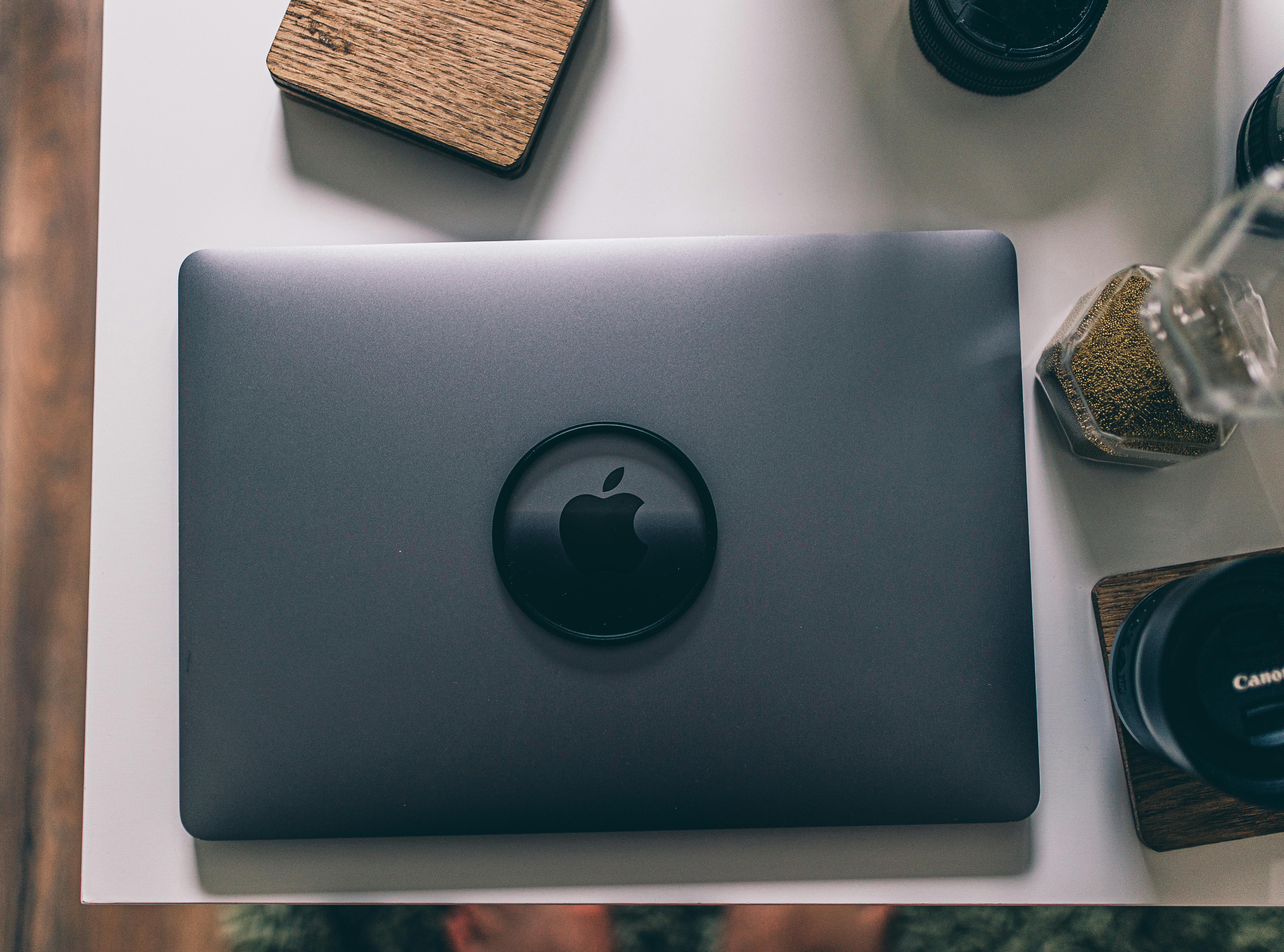 A Gray Macbook on the Table · Free Stock Photo