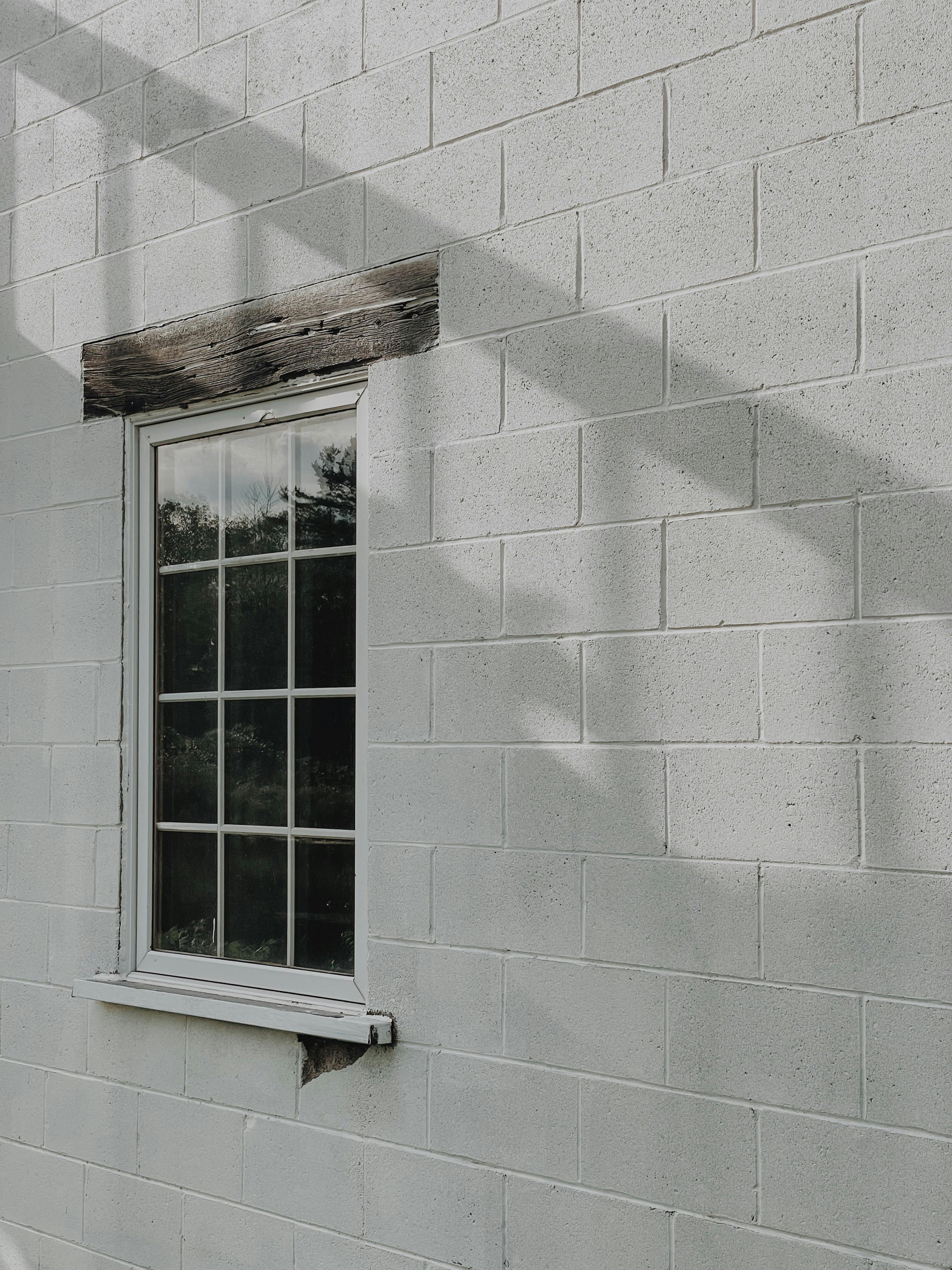 A Blue Framed Glass Window · Free Stock Photo