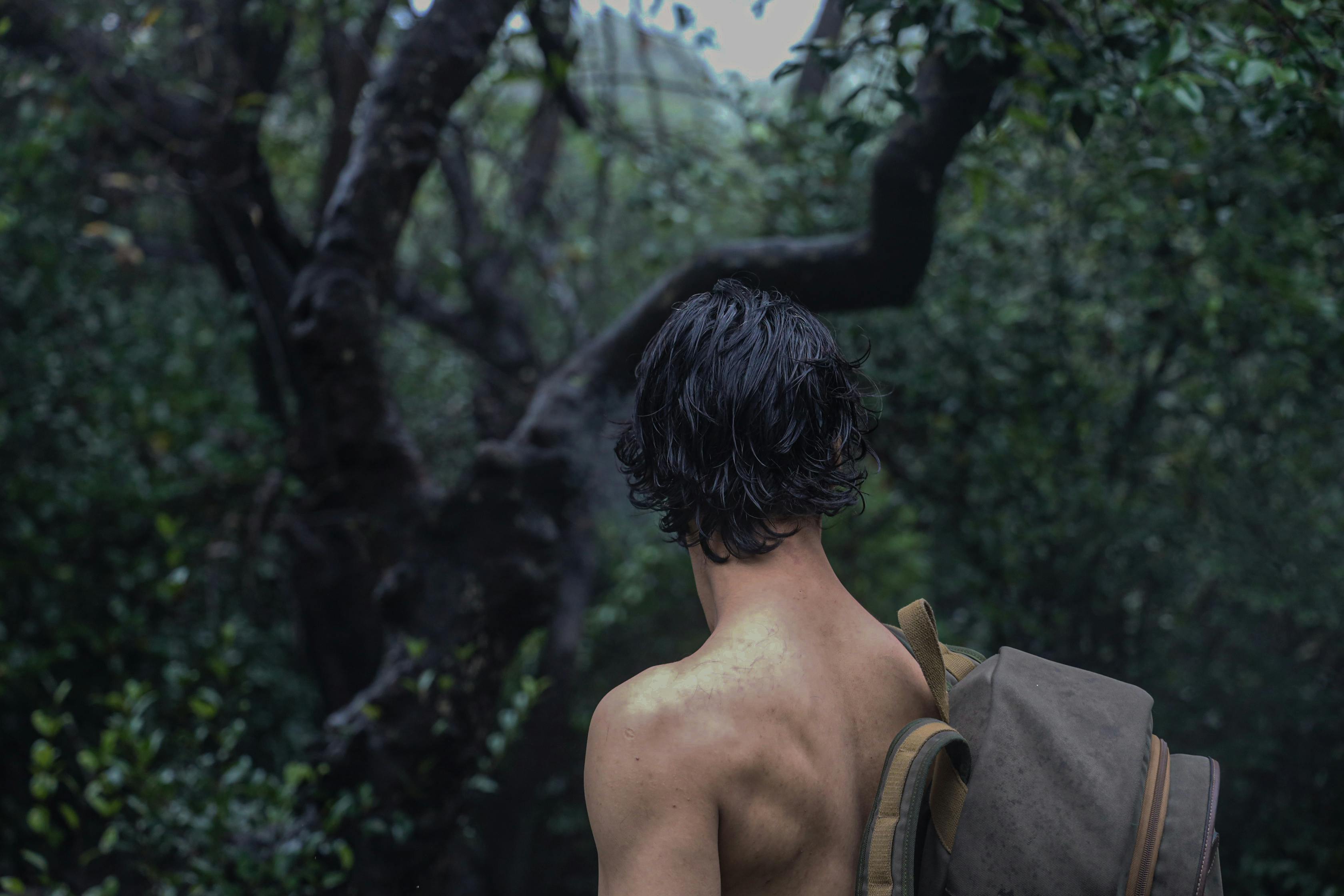 Man Carrying a Backpack · Free Stock Photo
