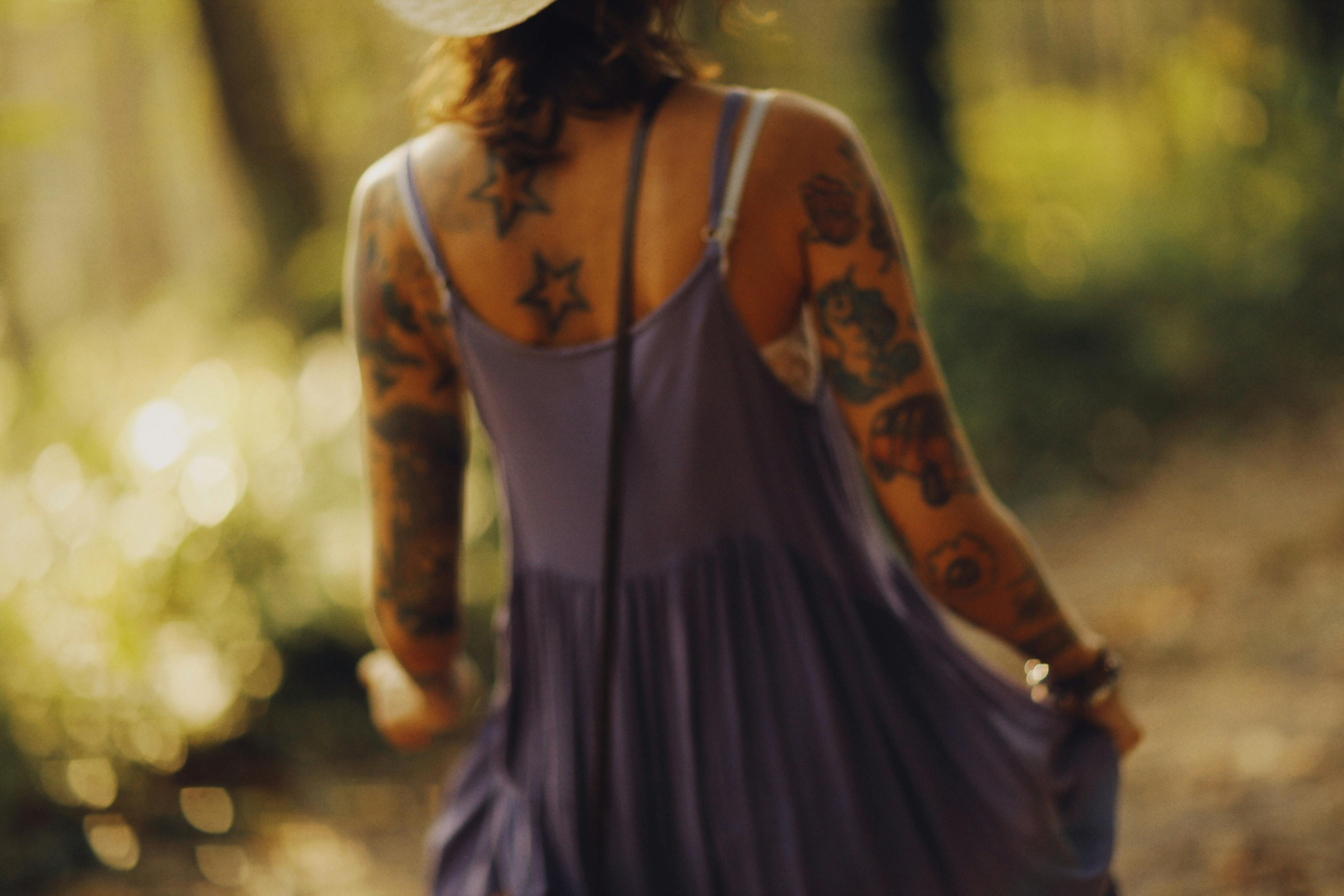 Back View of Woman Twirling · Free Stock Photo