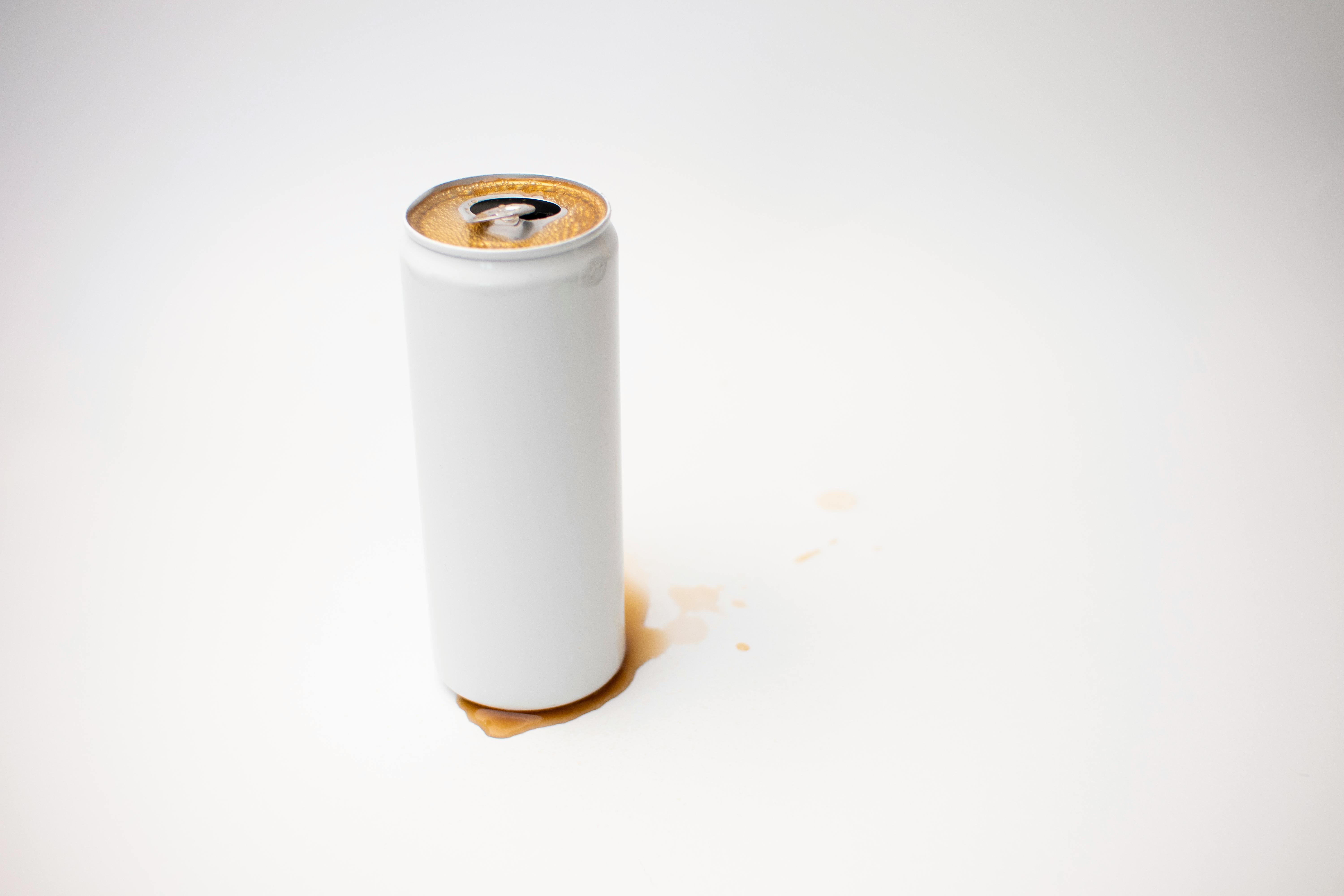 White Soda Can on White Surfance · Free Stock Photo