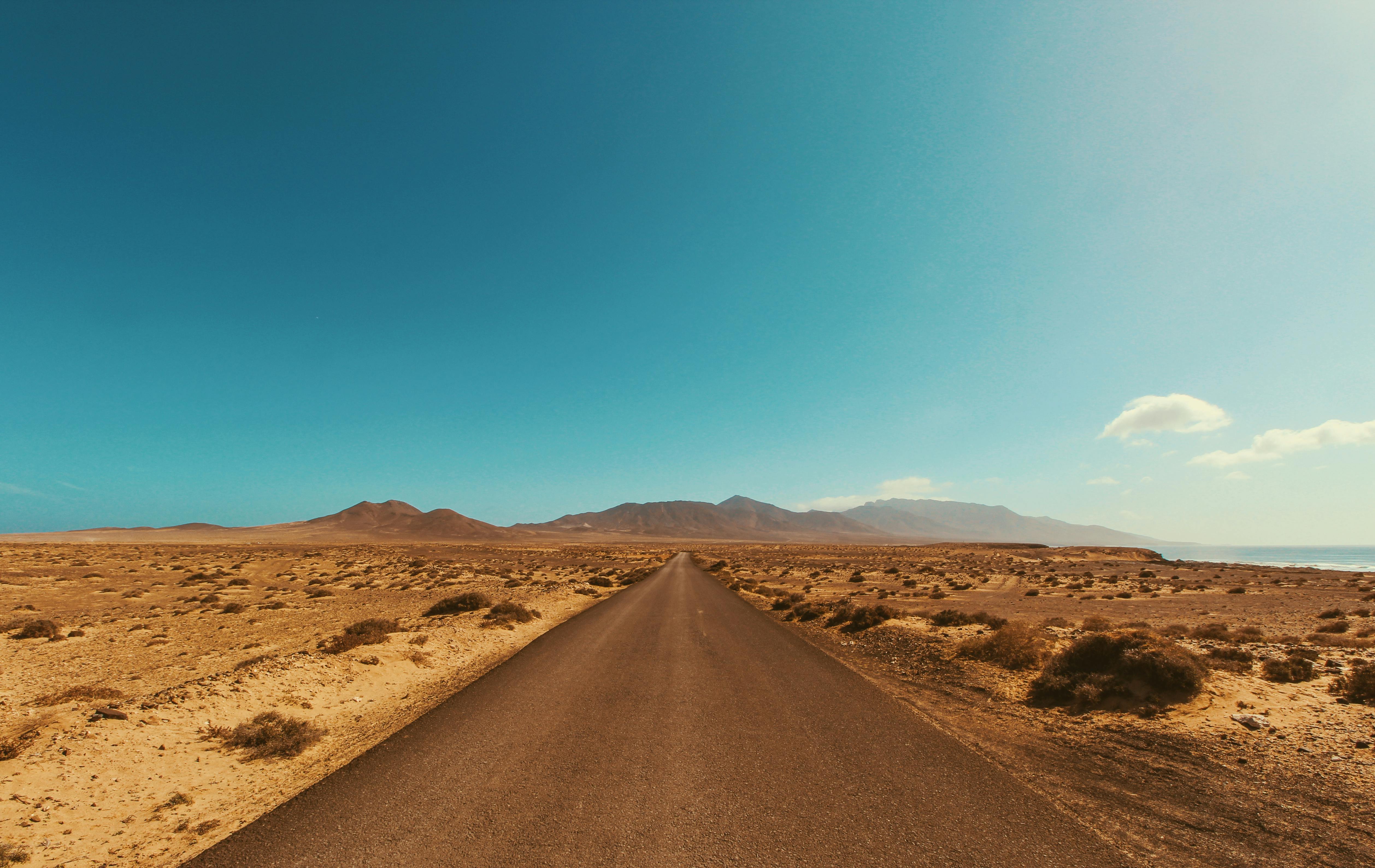 Free stock photo of blue skies, desert, deserted