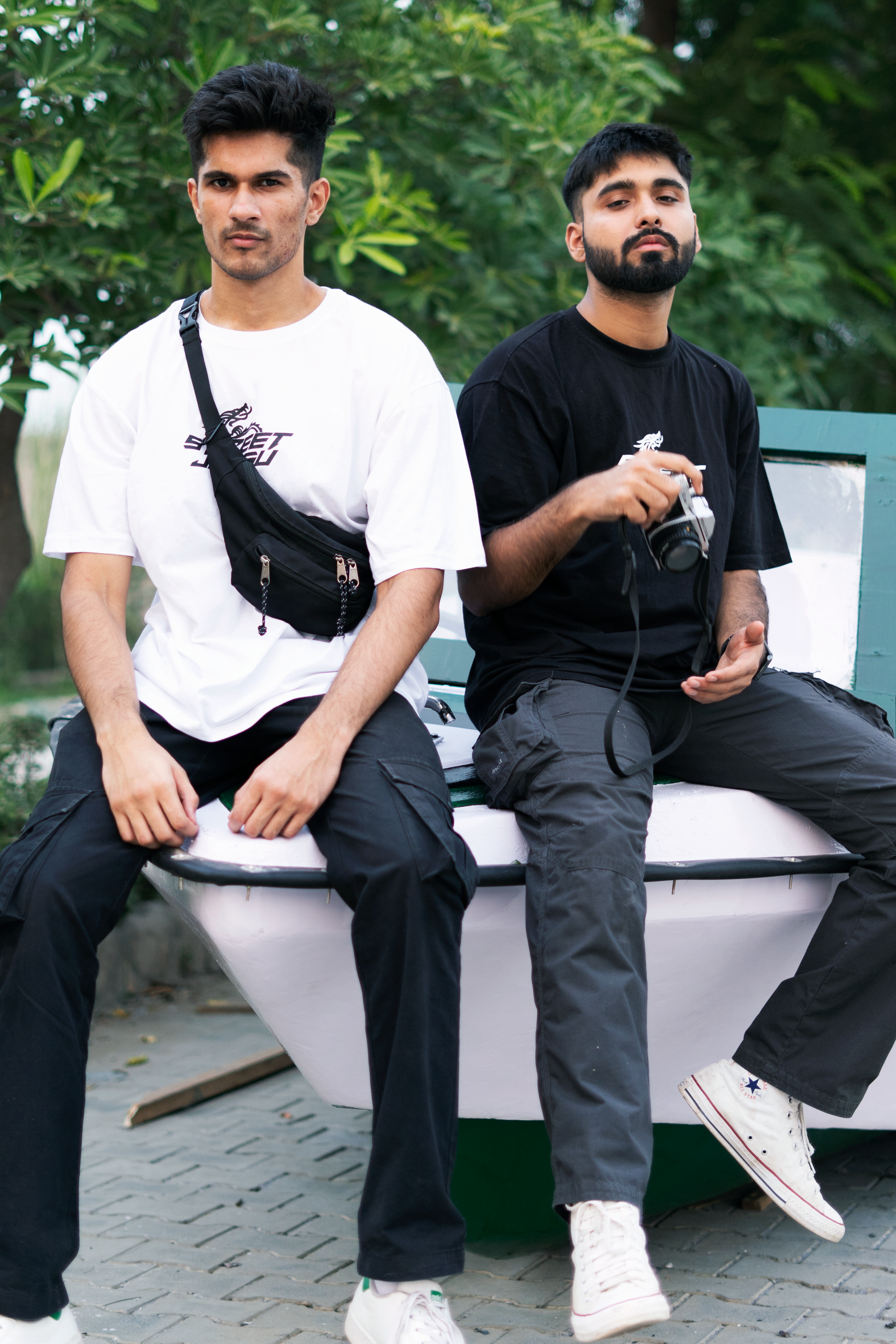 Two Men in Casual Clothes Sitting · Free Stock Photo
