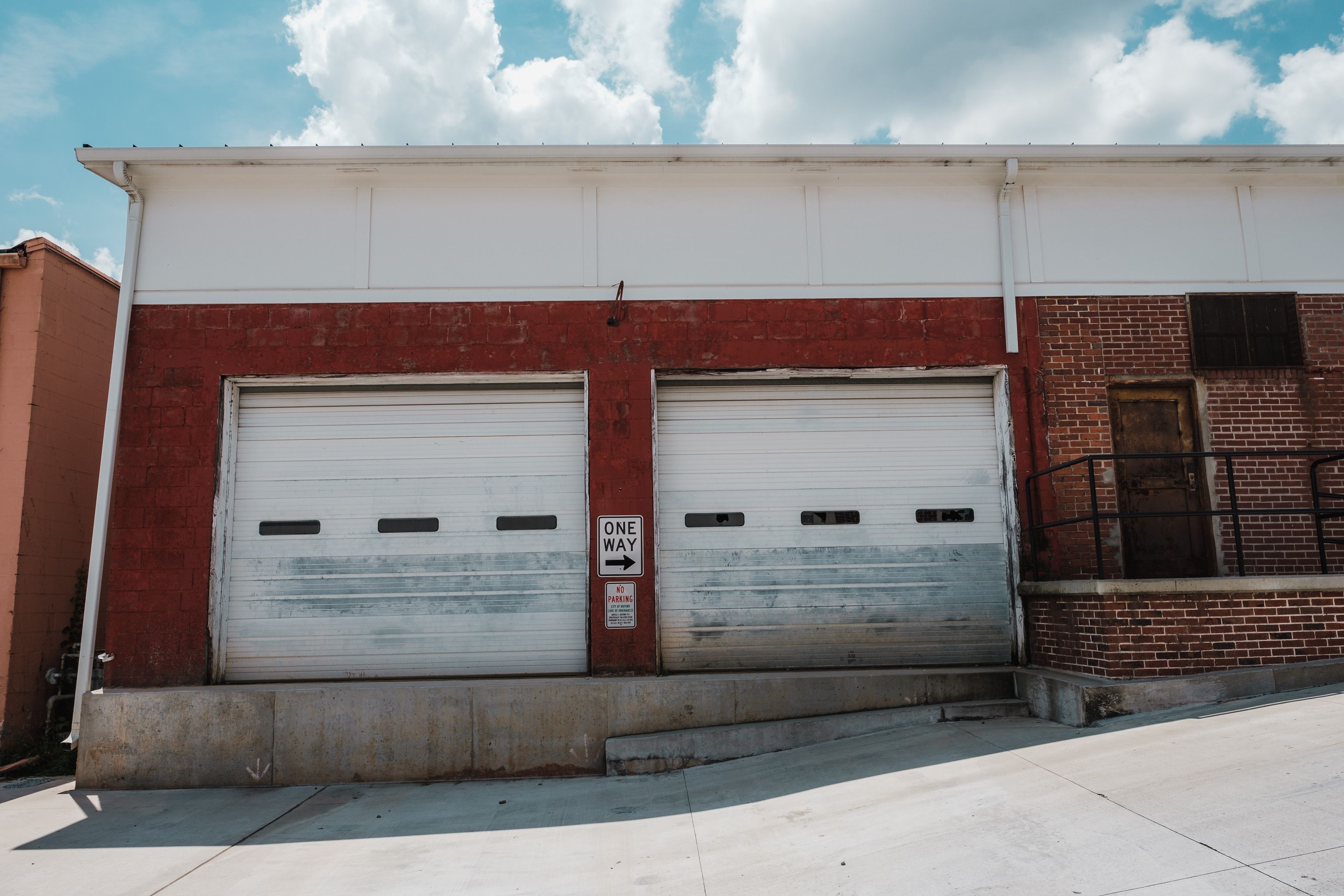 Roll Up Doors of the Building · Free Stock Photo