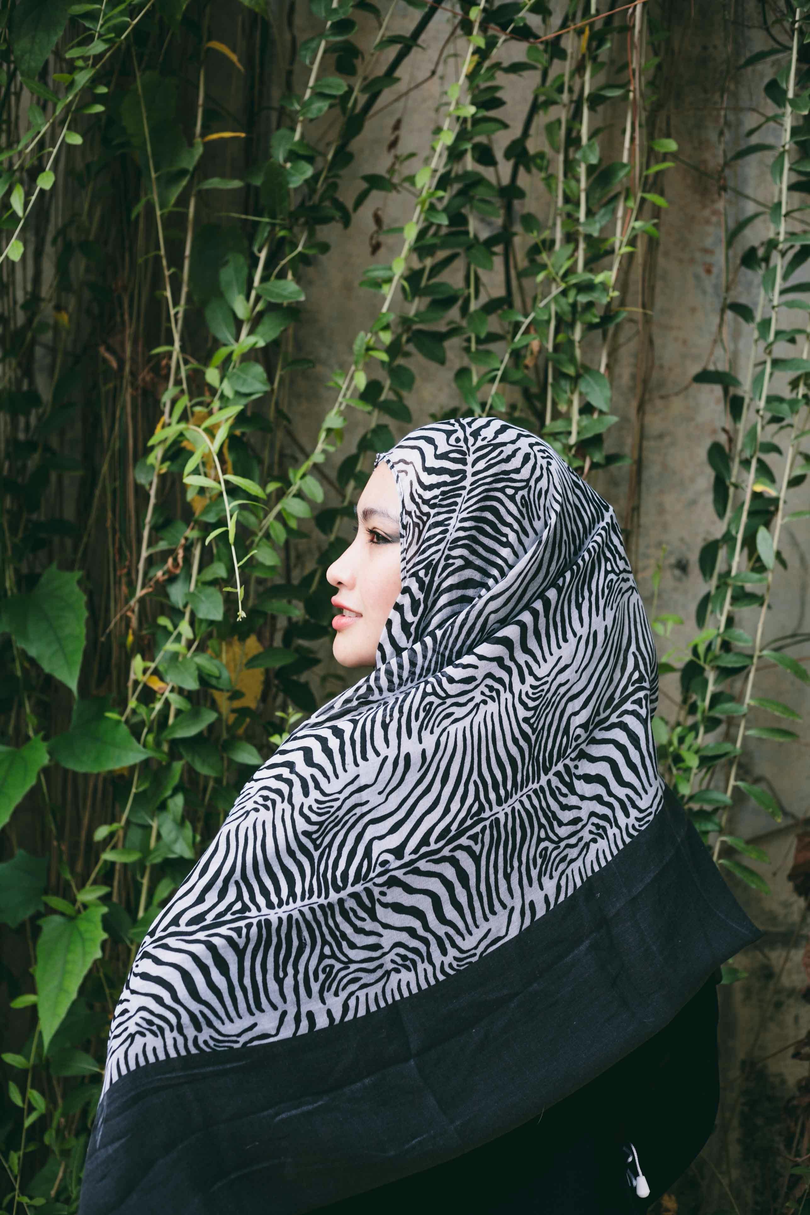 Woman in White Dress Wearing Black Hijab · Free Stock Photo