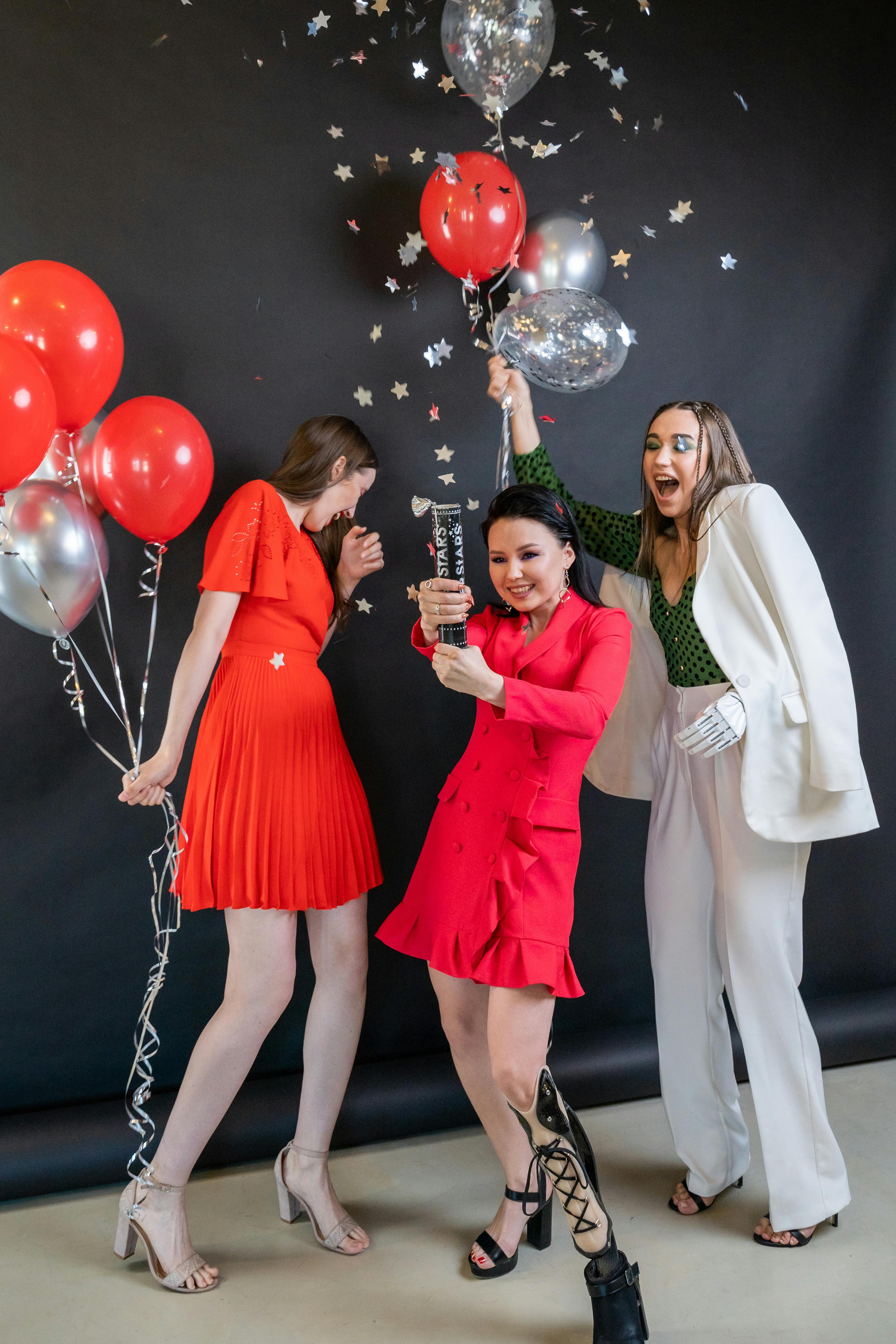 A Three Women Having a Party Together · Free Stock Photo