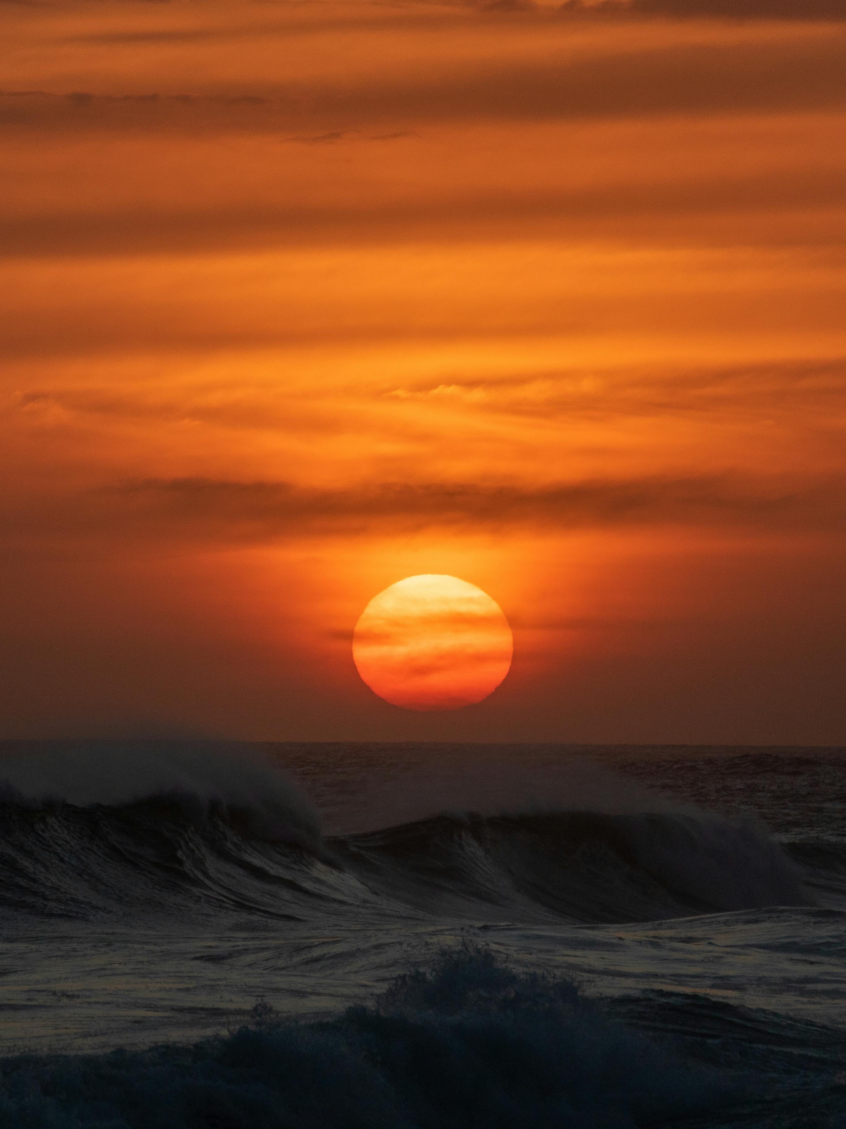Orange Sky over Sea · Free Stock Photo