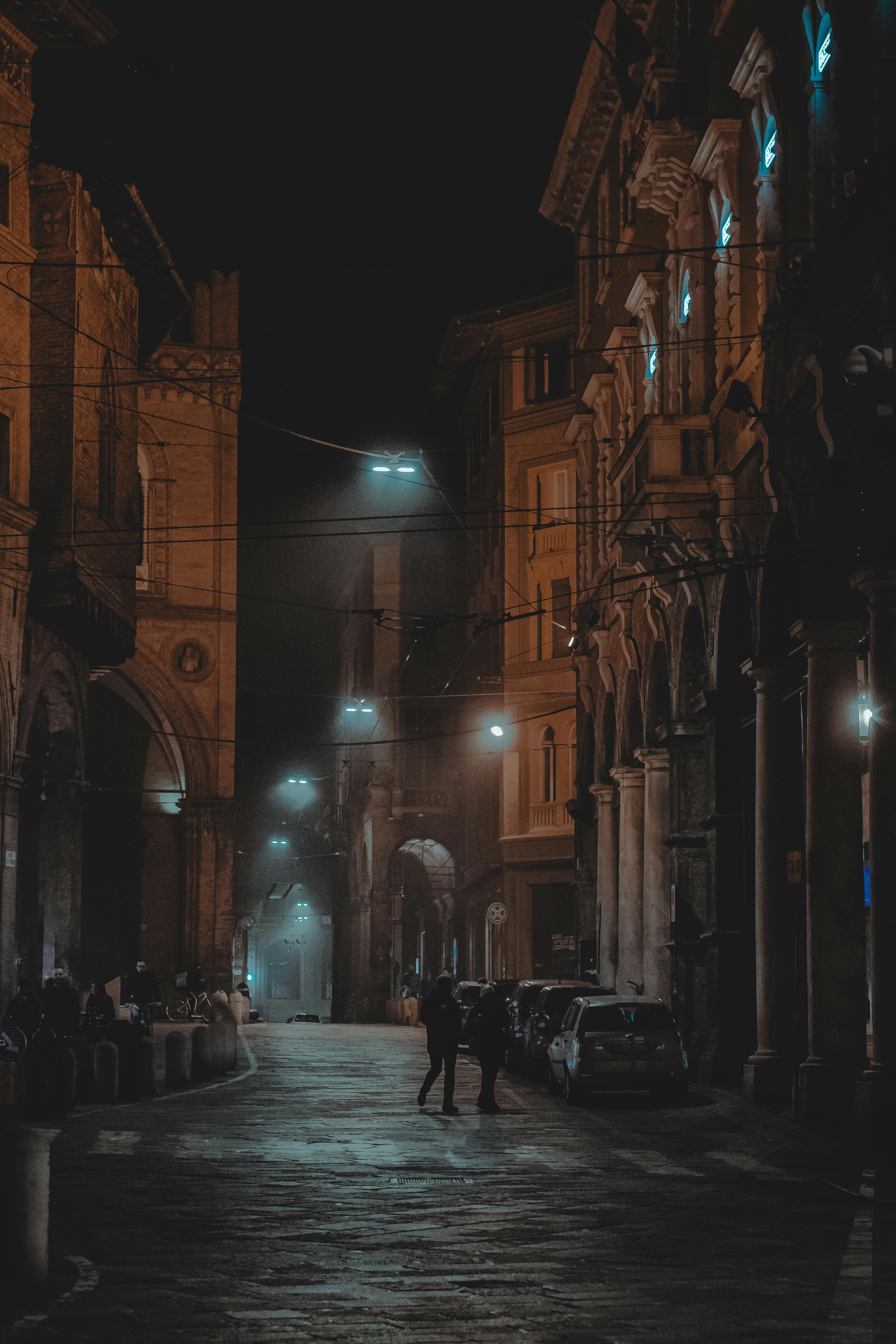 People Walking on Street during Night Time · Free Stock Photo