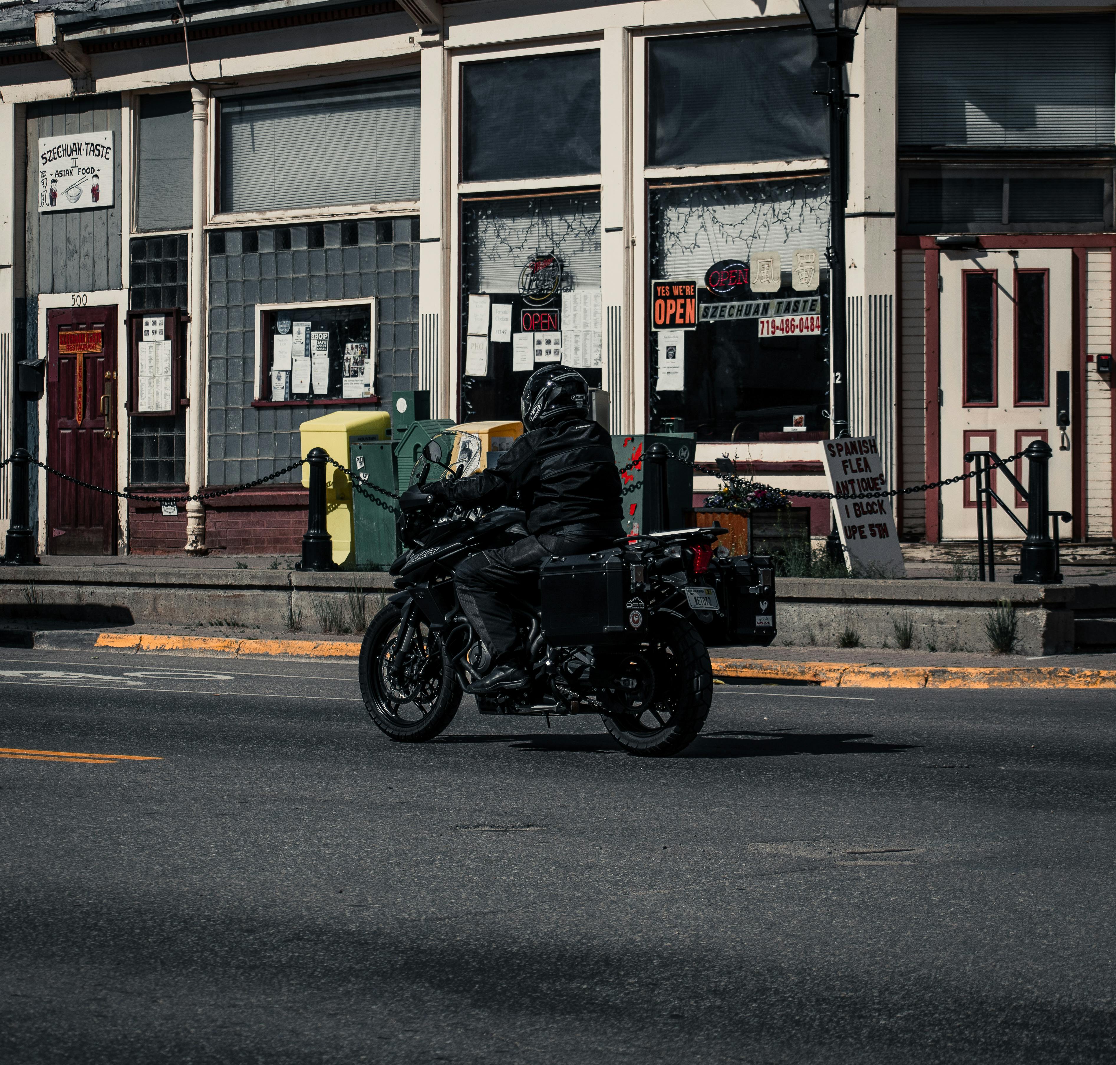 A Person Riding a Motorcycle · Free Stock Photo