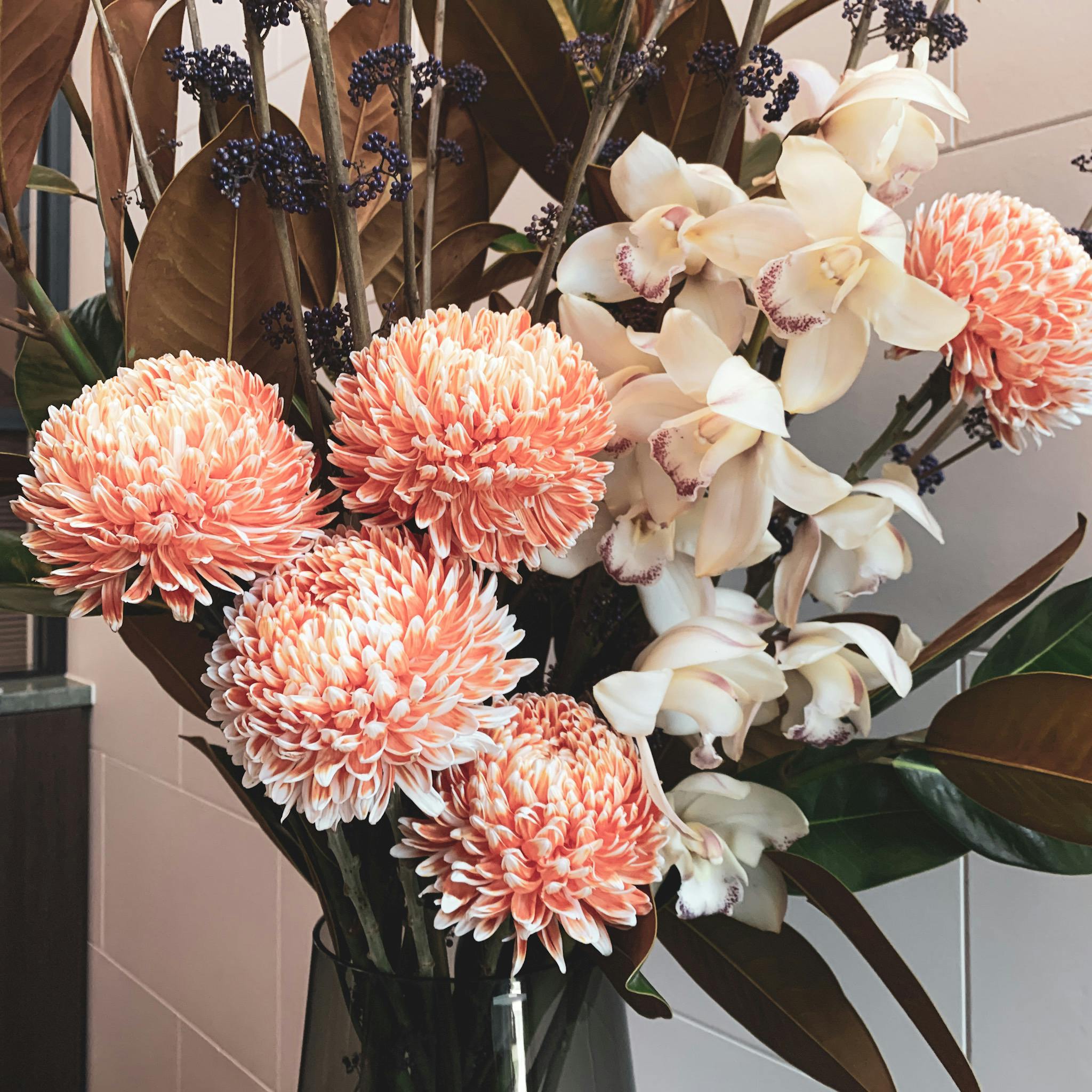 Colorful Flowers in the Vase · Free Stock Photo