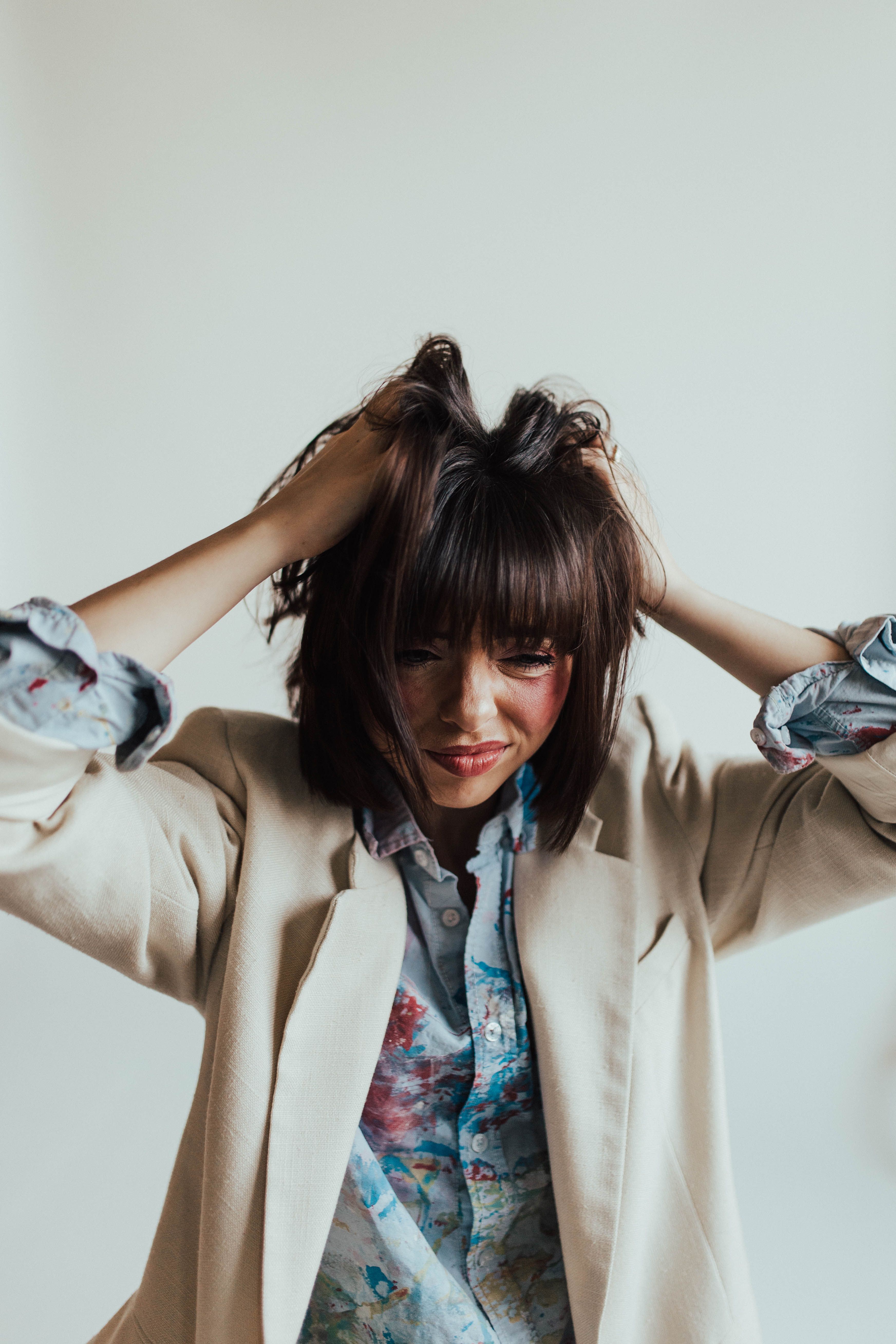 Photo of a Frustrated Woman with Brown Short Hair · Free Stock Photo