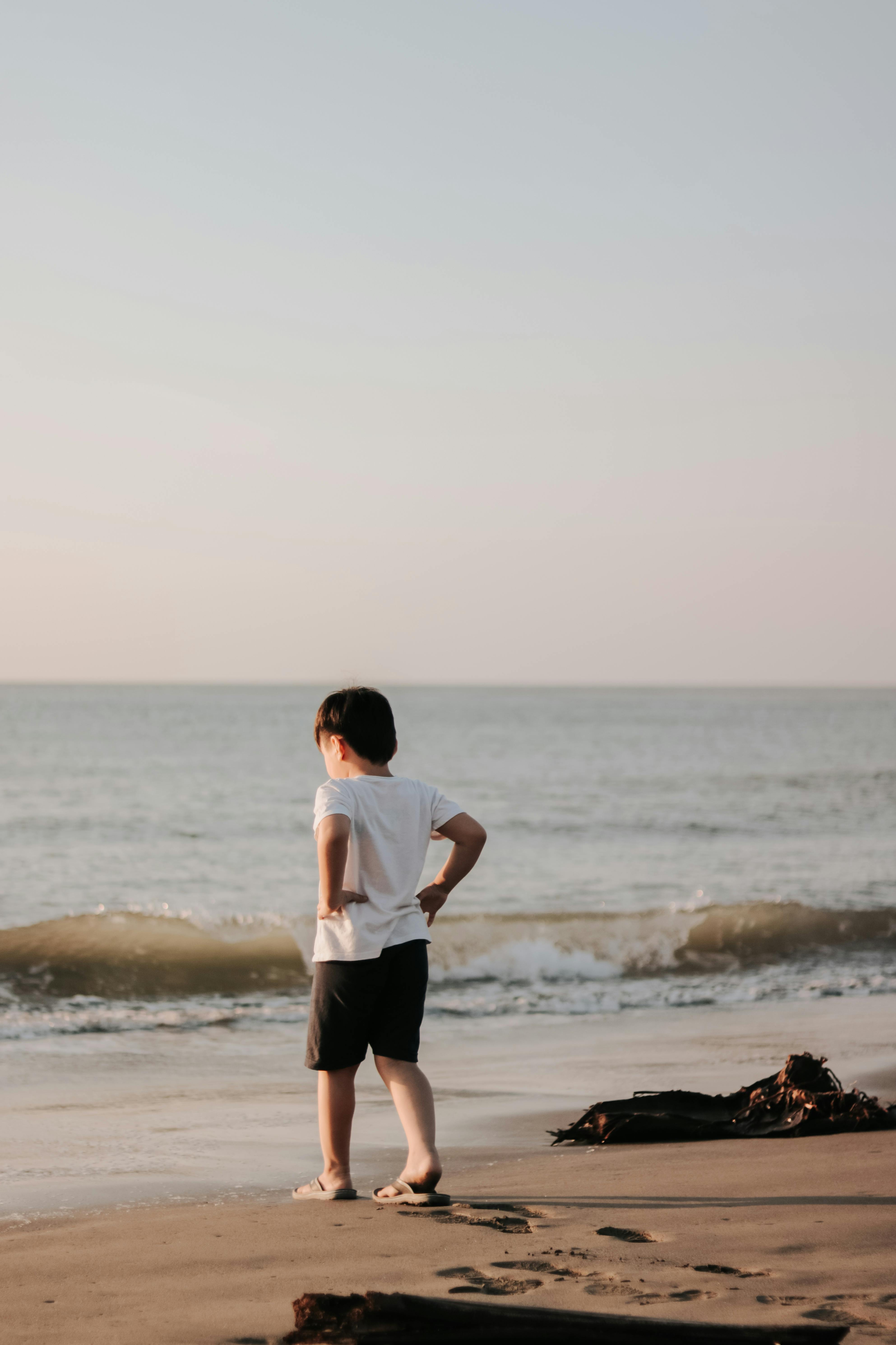 A Boy at the Beach · Free Stock Photo