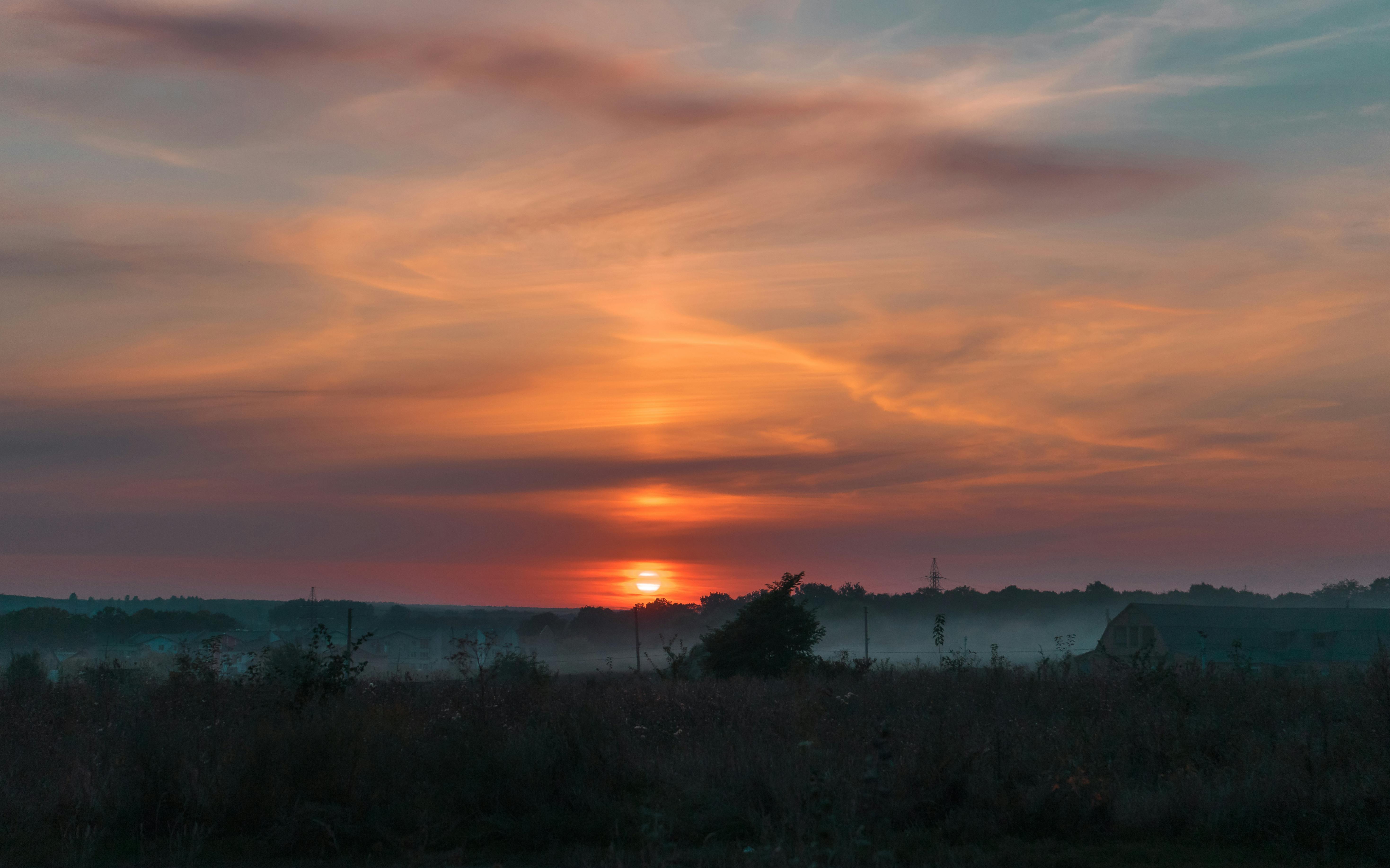 Grass Field during Sunset · Free Stock Photo