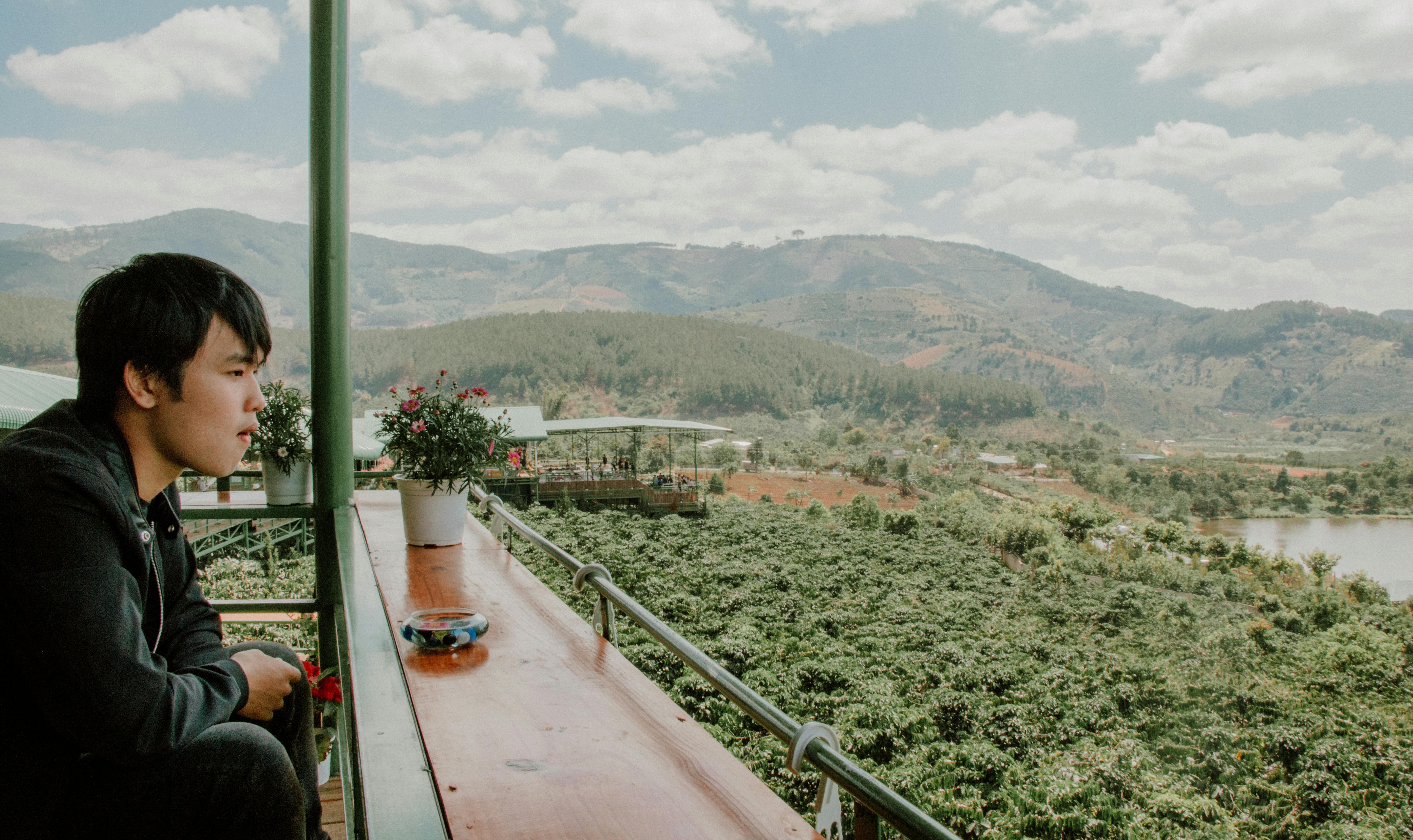 Man Looking on Landscape Nature · Free Stock Photo