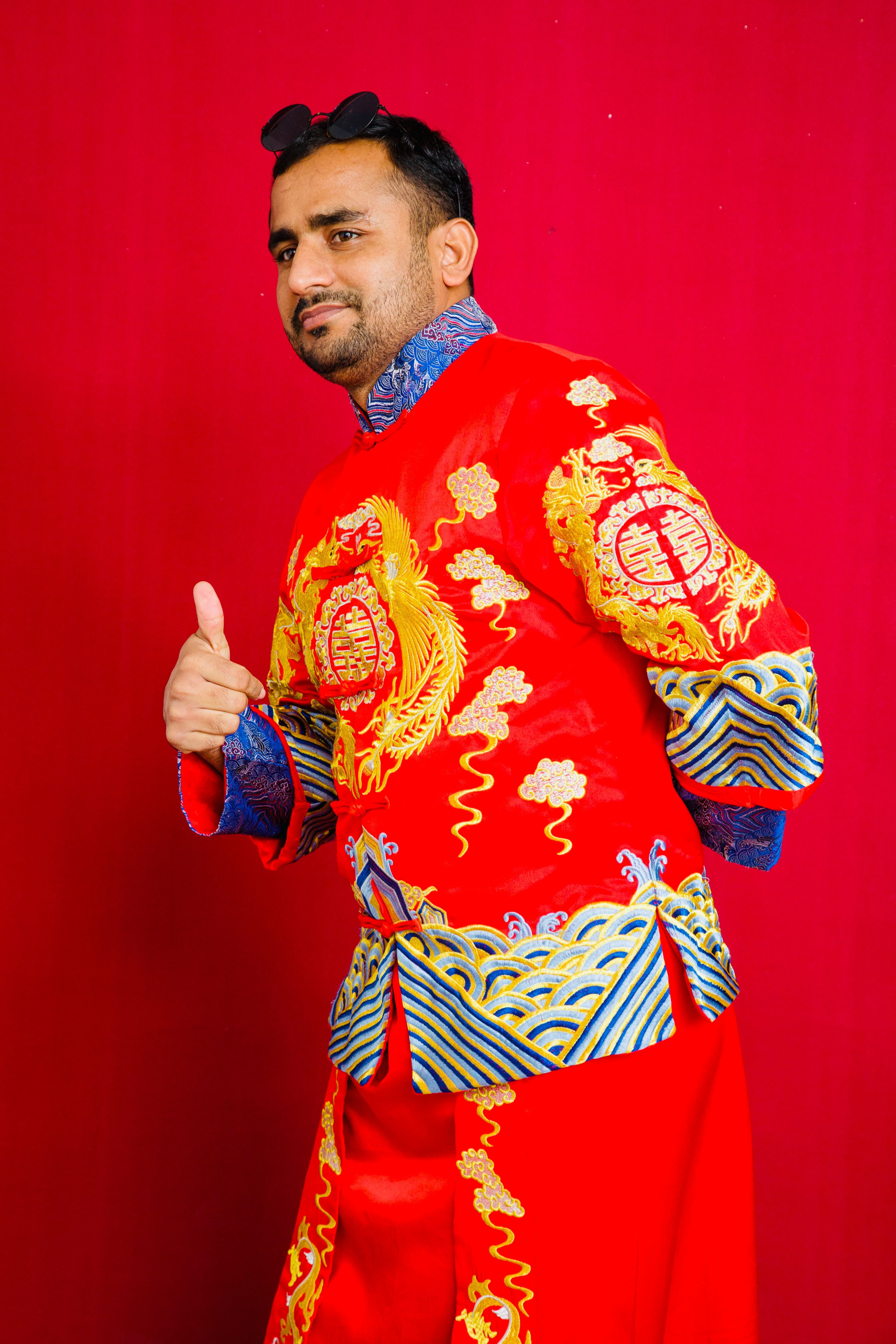 A Man Wearing Traditional Oriental Costume · Free Stock Photo