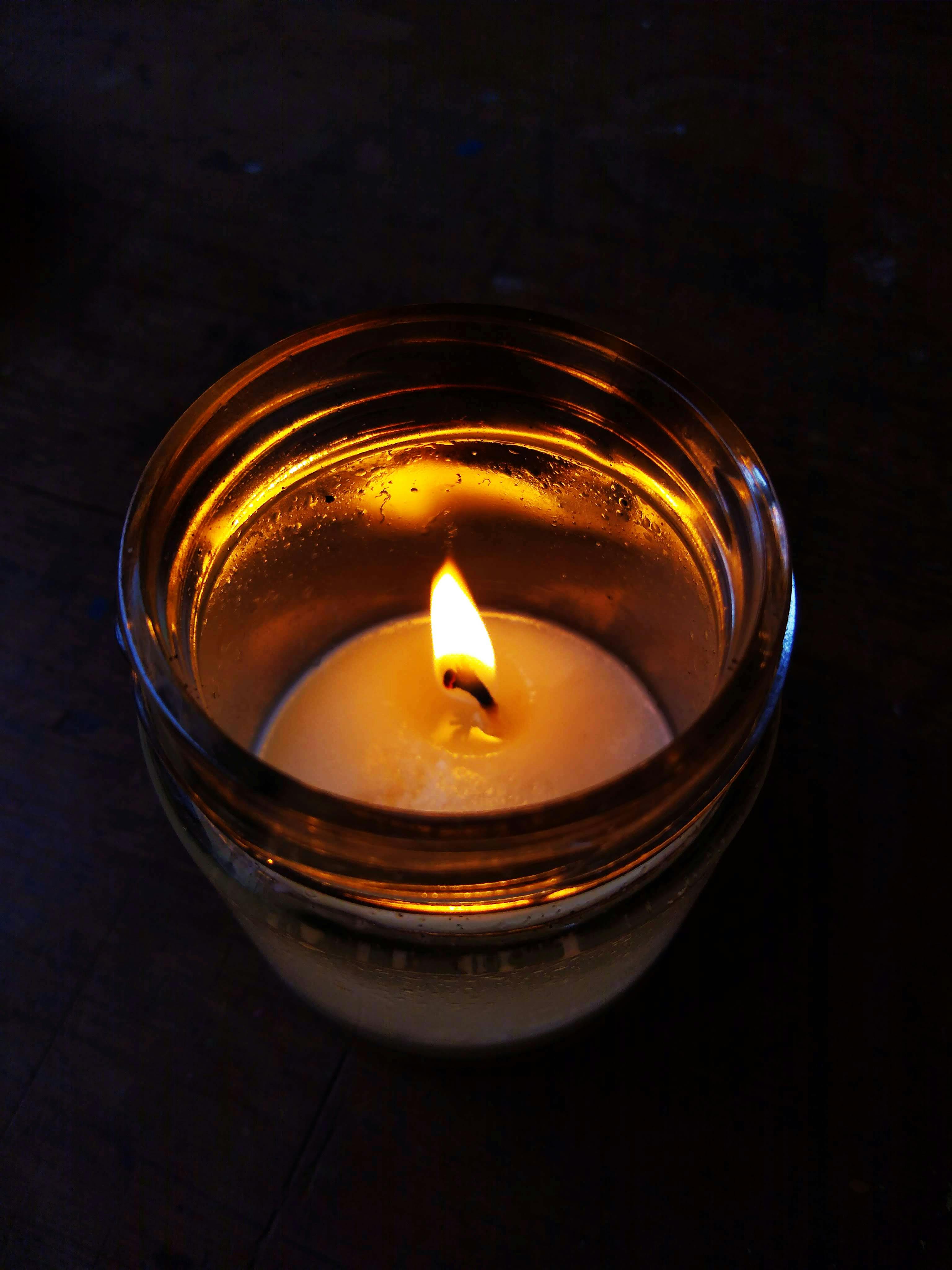 Close-up of a Burning Candle · Free Stock Photo