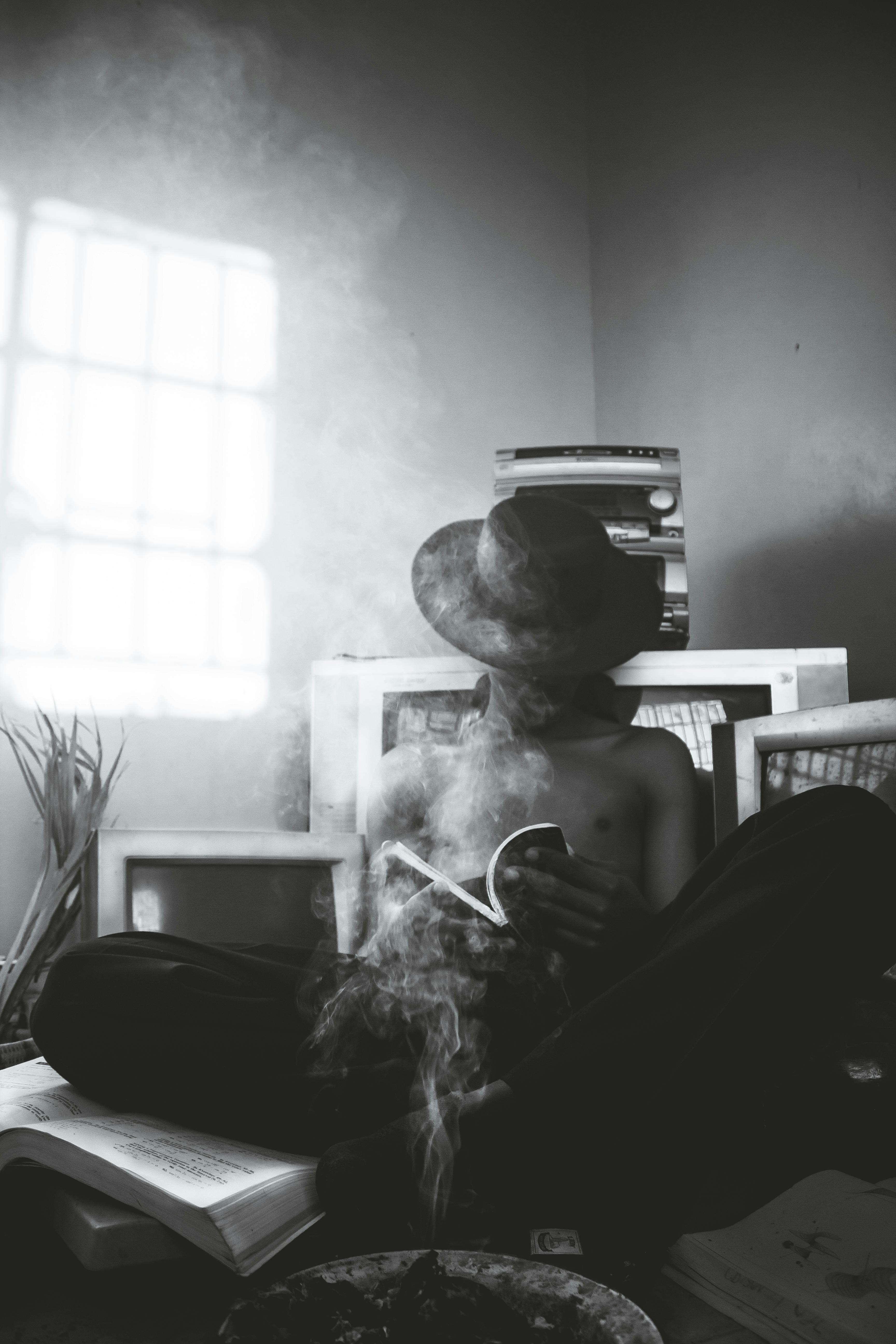 Smiling Shirtless Dirty Man · Free Stock Photo