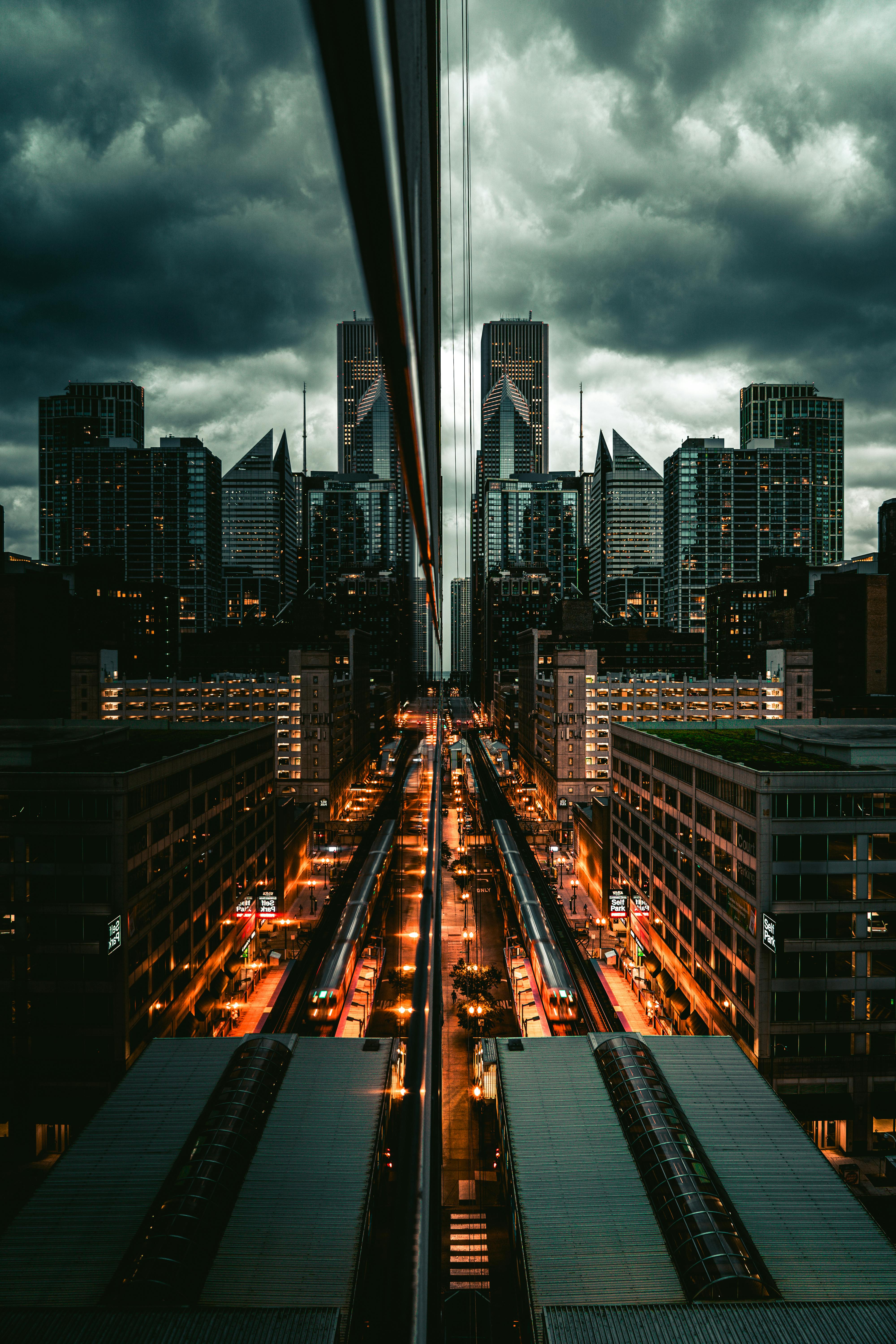 High Angle Photography of High Rise Buildings · Free Stock Photo