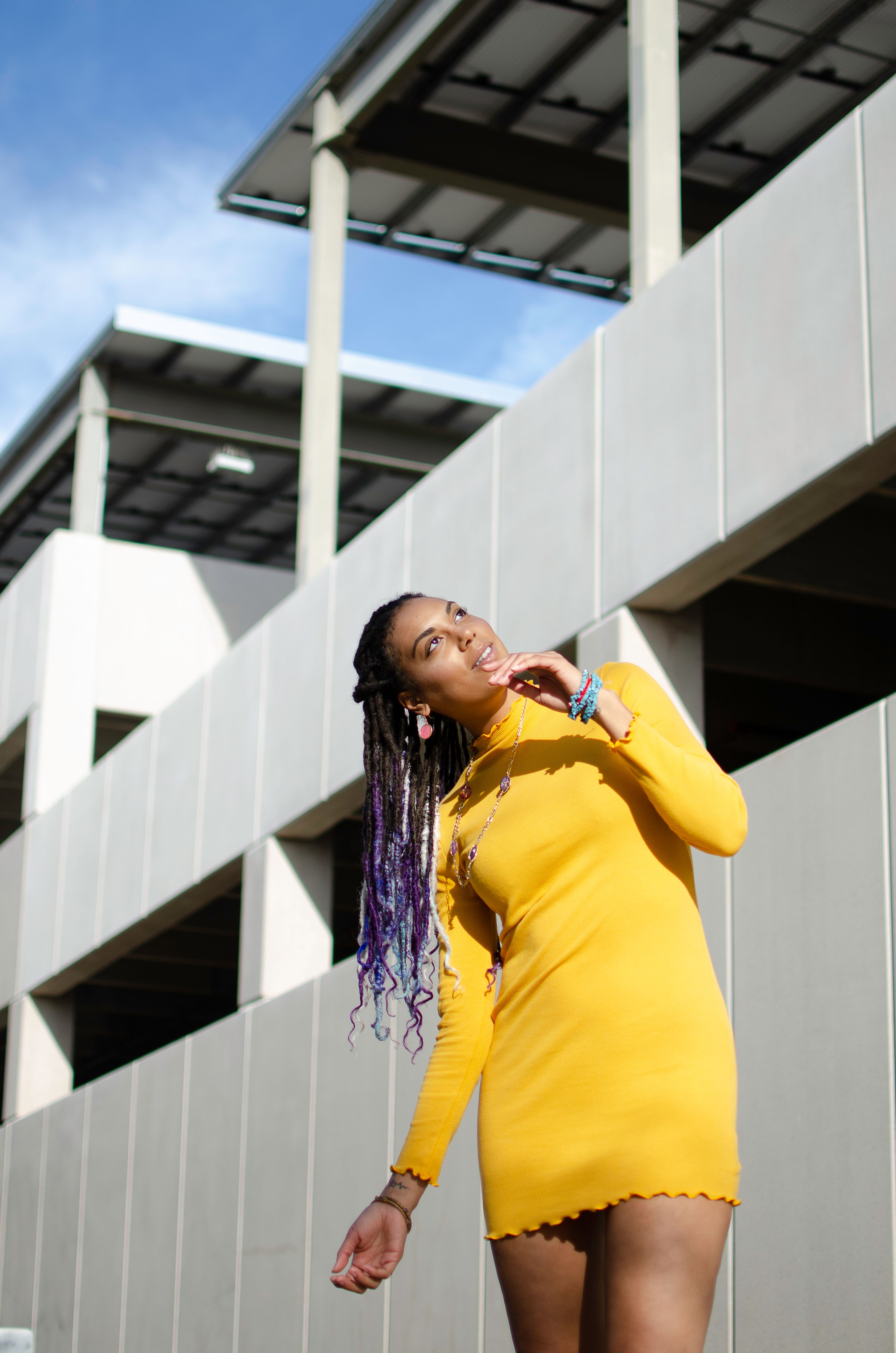 A Woman in Yellow Dress · Free Stock Photo