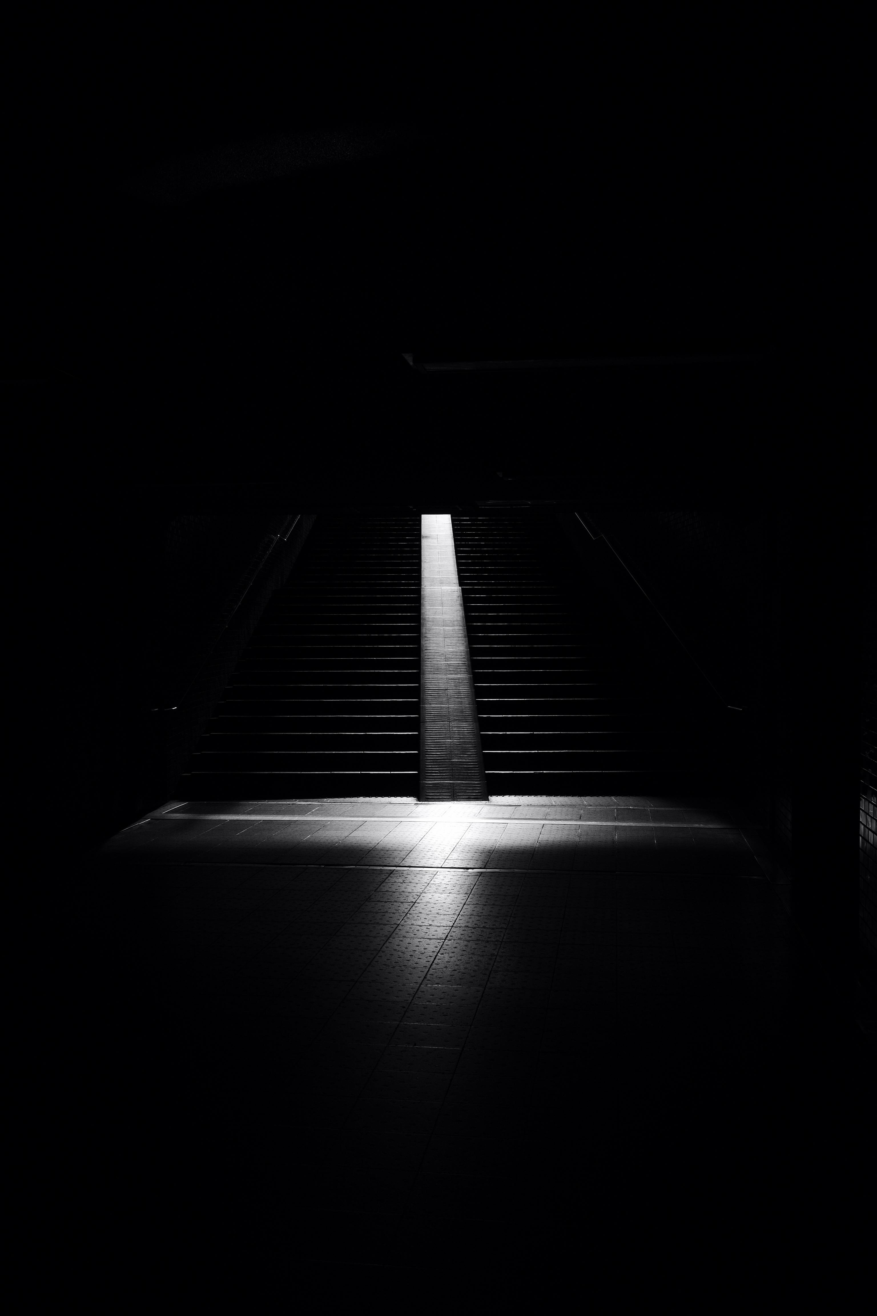 Light on the Bottom of a Staircase · Free Stock Photo