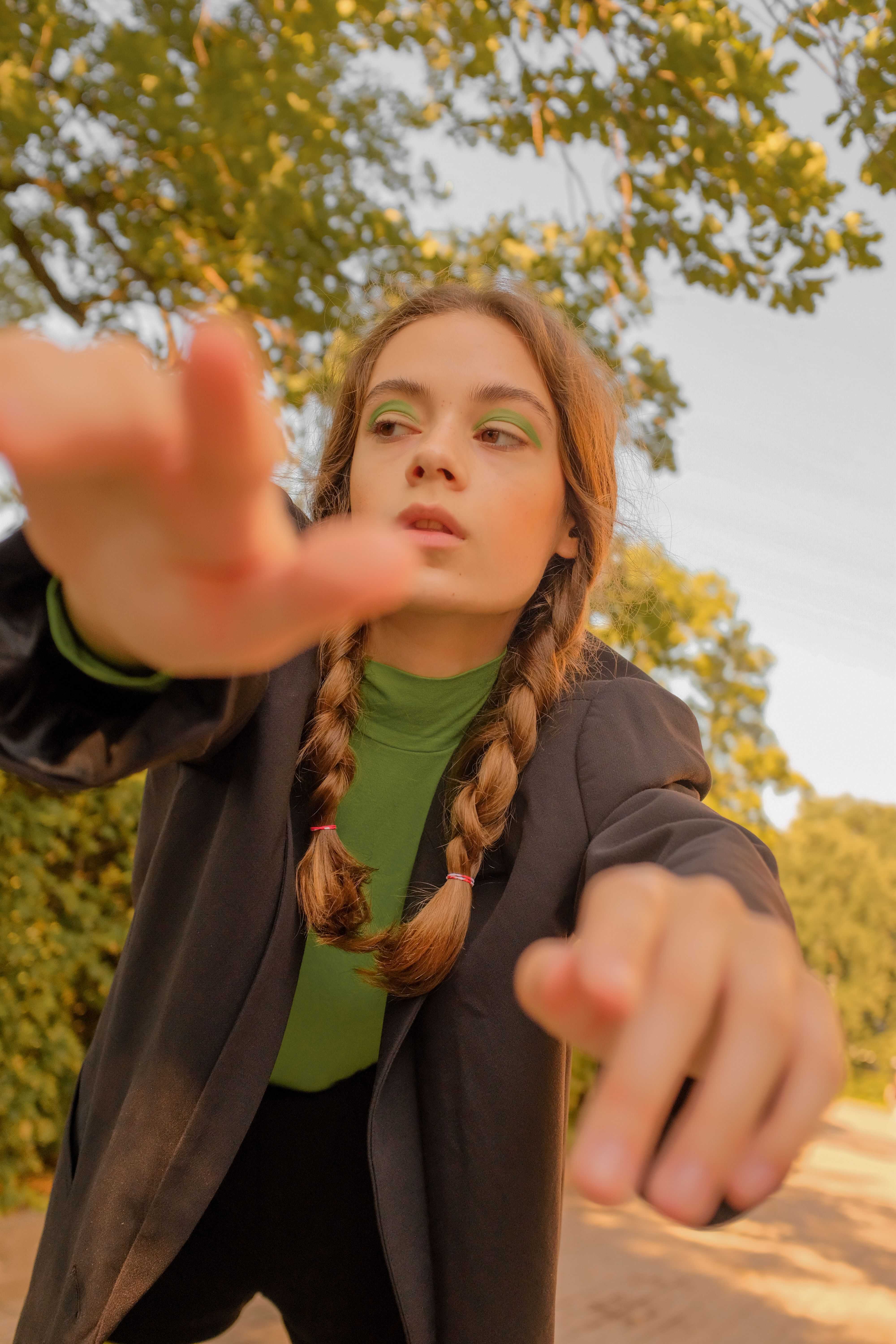 Young Female Cosplayer holding a Spear · Free Stock Photo