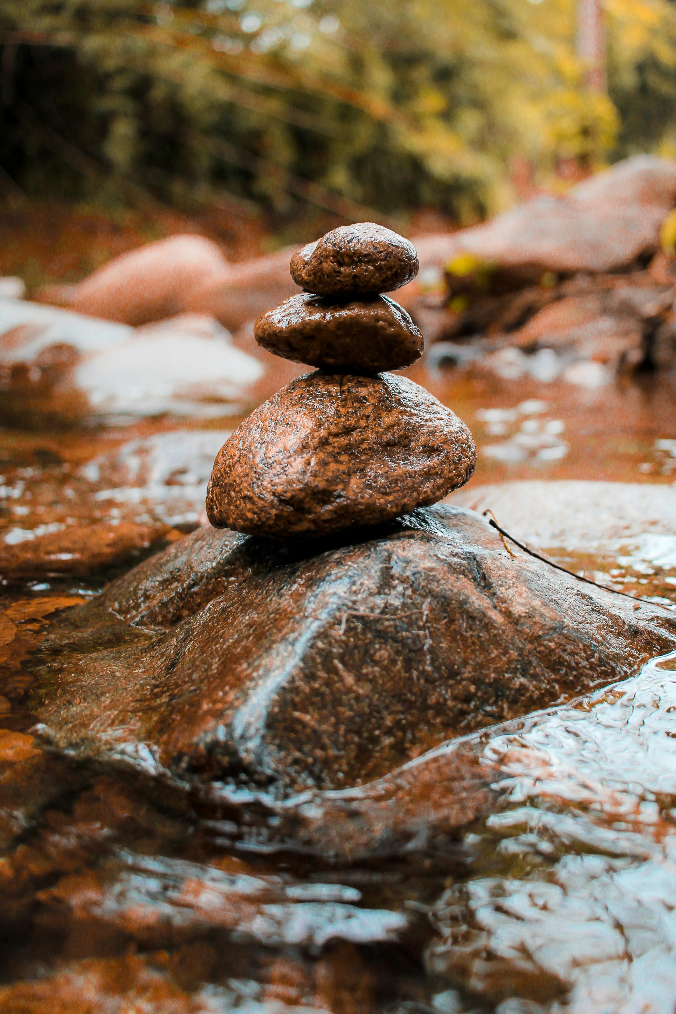 Brown Rock Balancing · Free Stock Photo